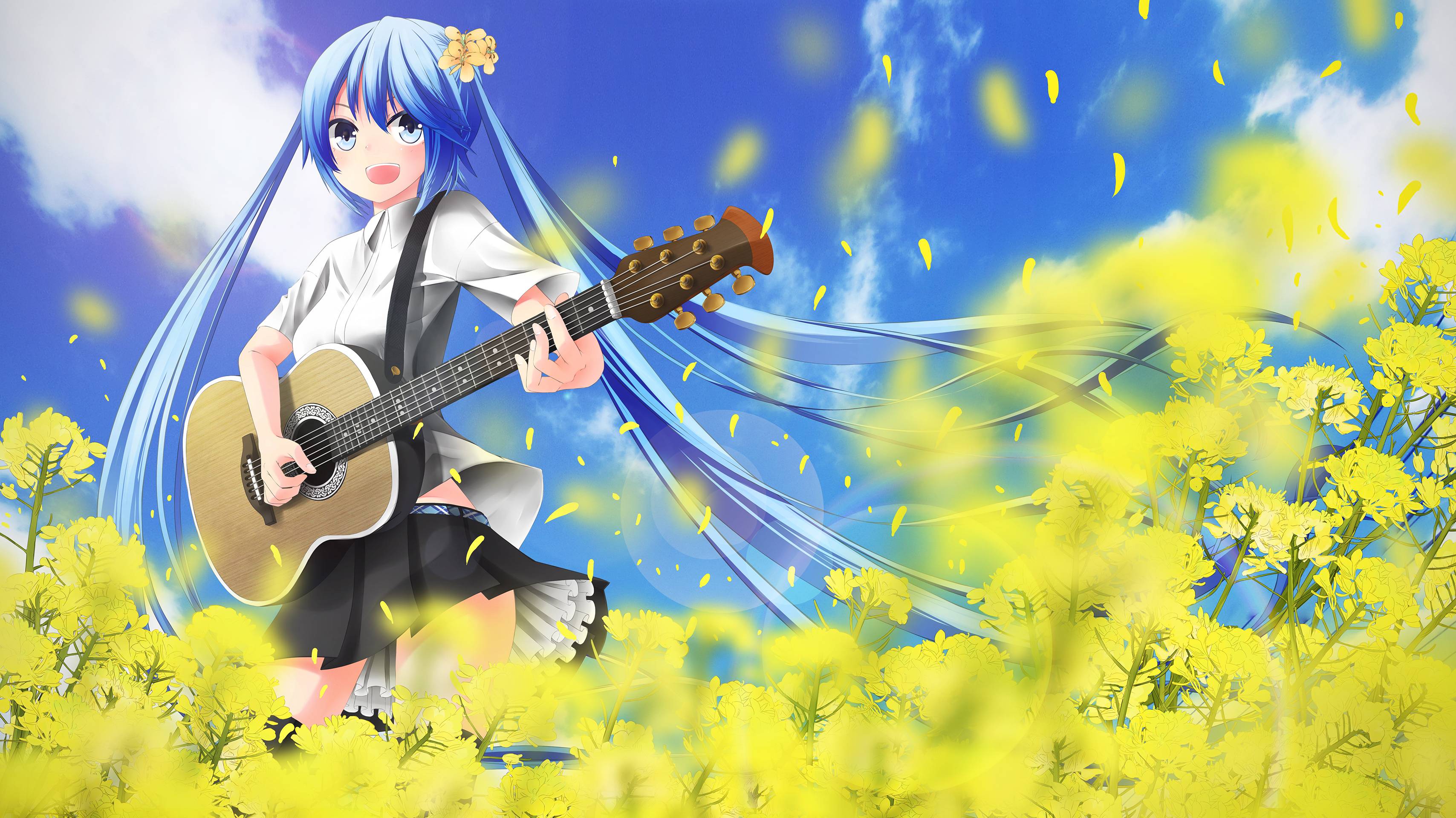 Anime Playing Acoustic