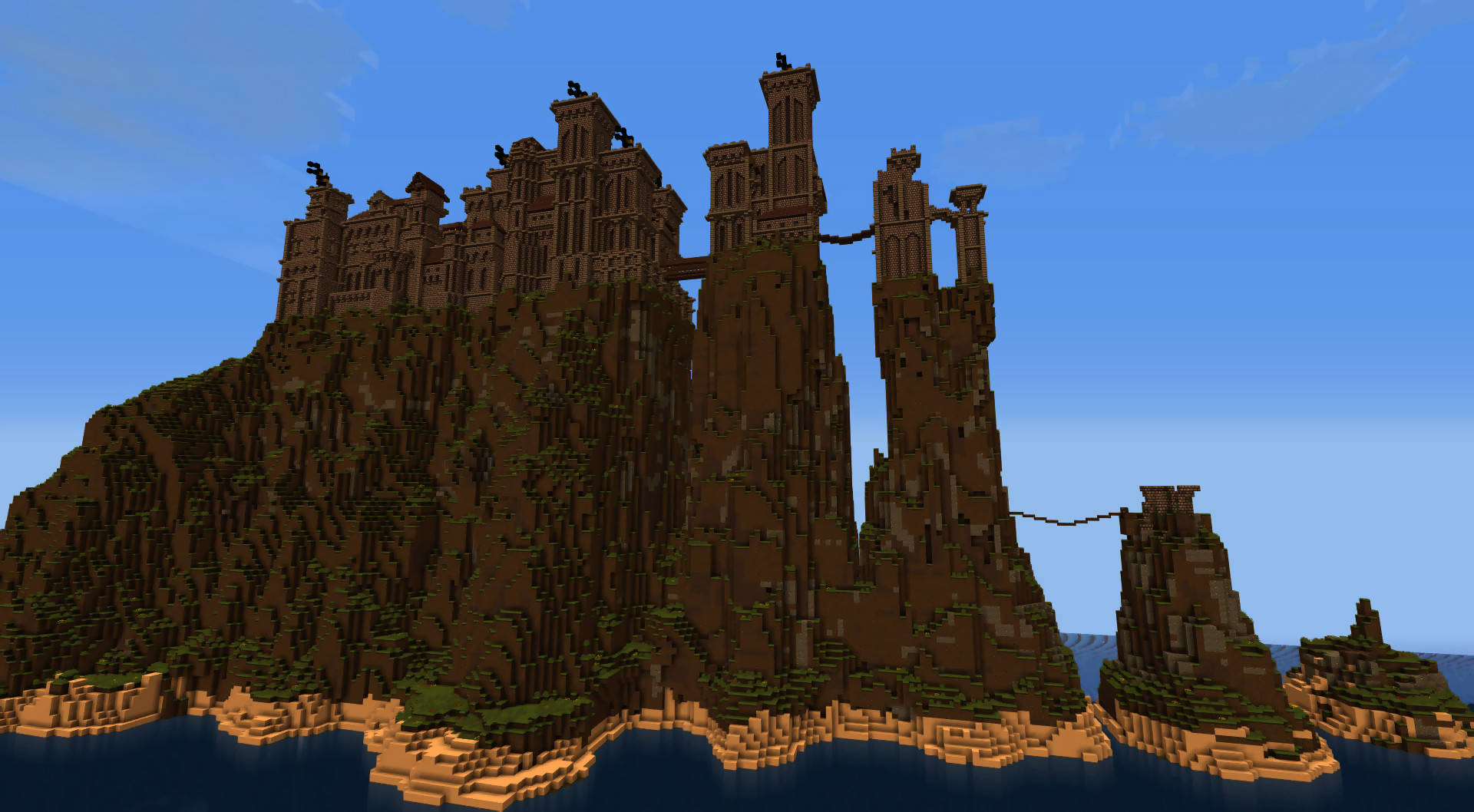 Minecraft Adventure: Stunning HD Wallpaper of Epic Landscapes