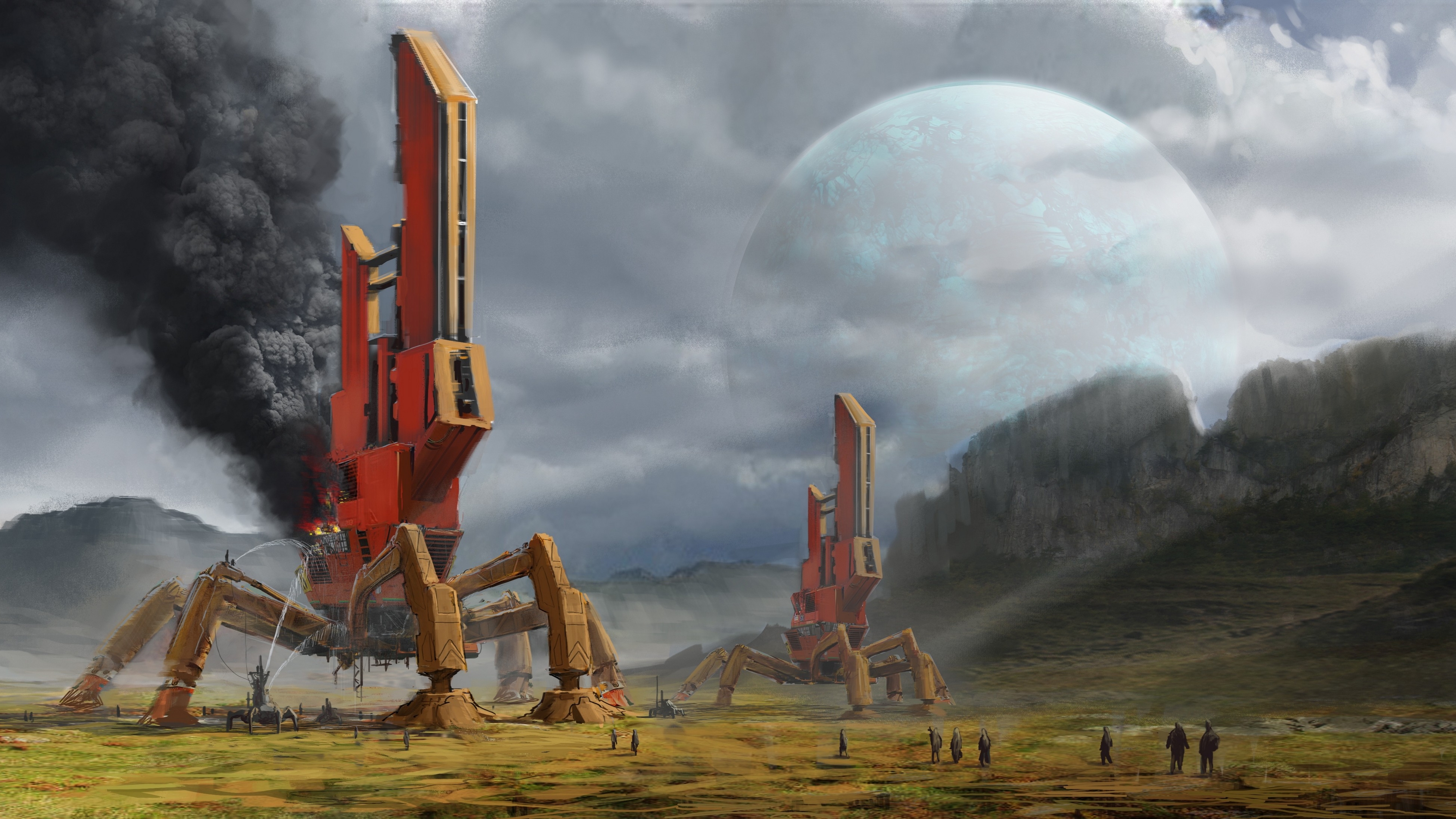 Download Sci Fi Robot 4k Ultra HD Wallpaper by Filip Dudek