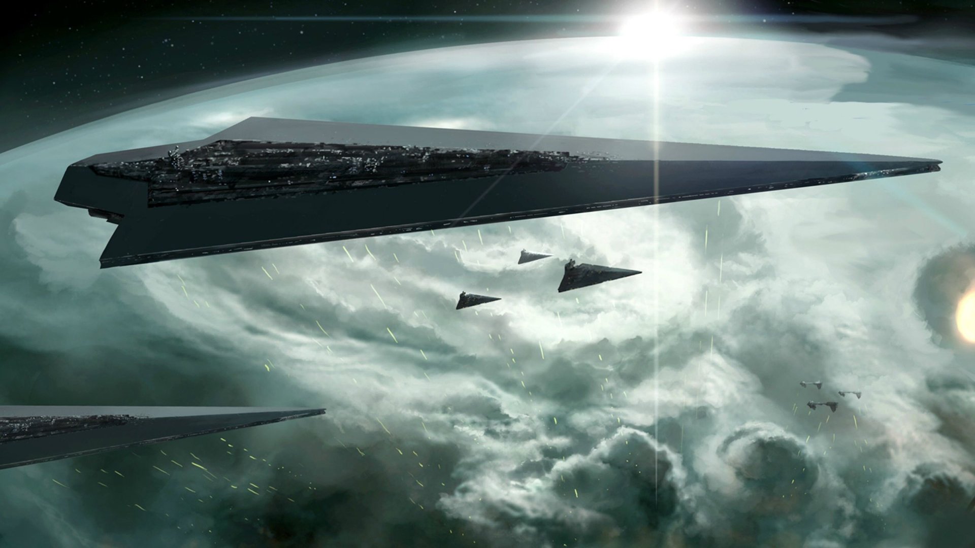 Epic Sci-Fi Star Wars HD Wallpaper: Galactic Battles Await by ukitakumuki