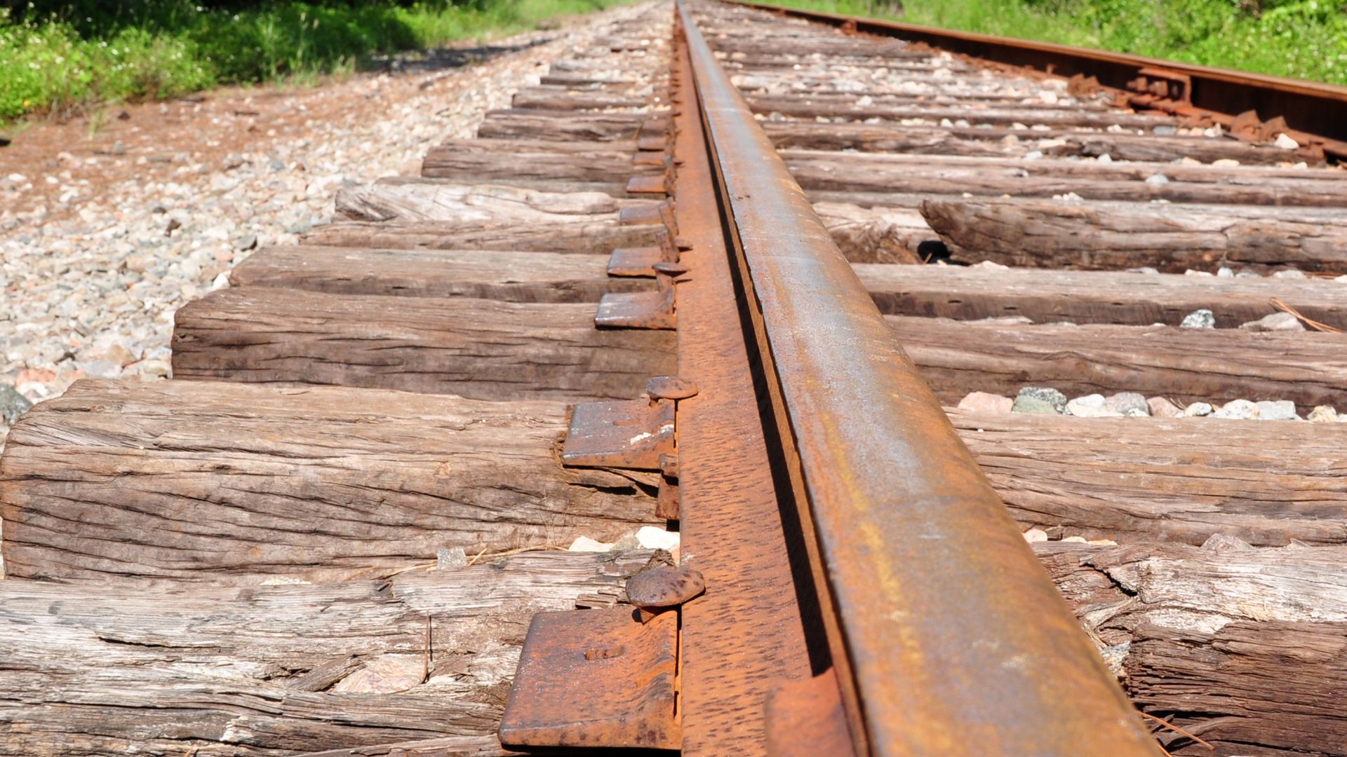 Download Man Made Railroad HD Wallpaper