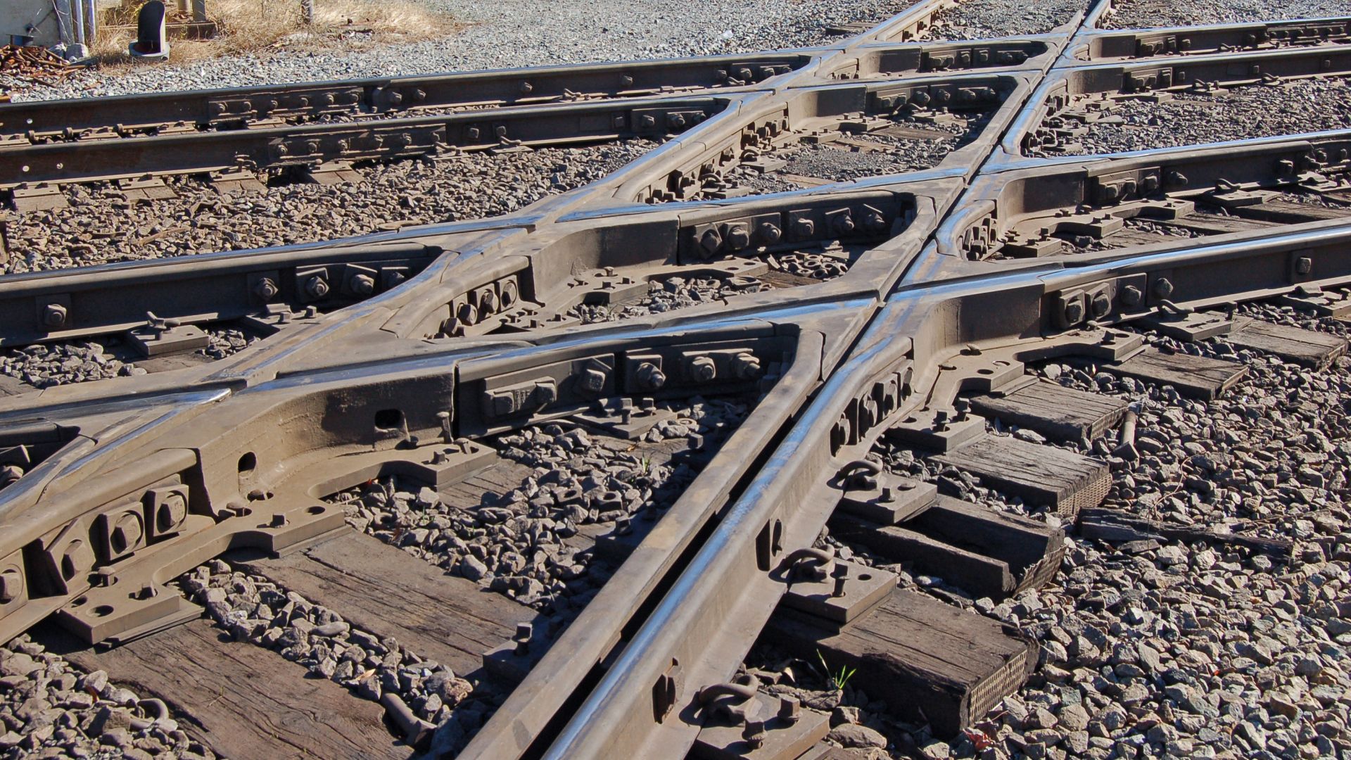 Download Man Made Railroad HD Wallpaper