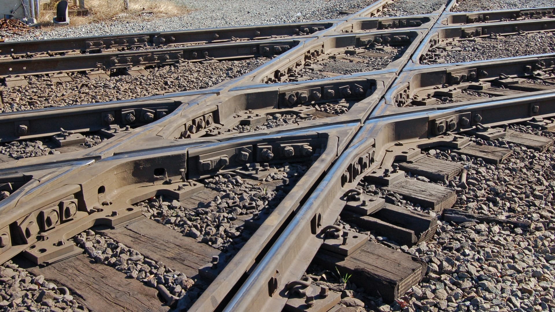 Download Man Made Railroad HD Wallpaper