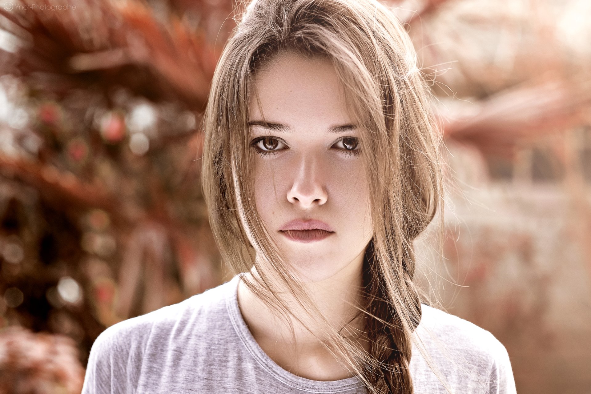 Radiant Model Portrait with Soft Bokeh | HD Wallpaper