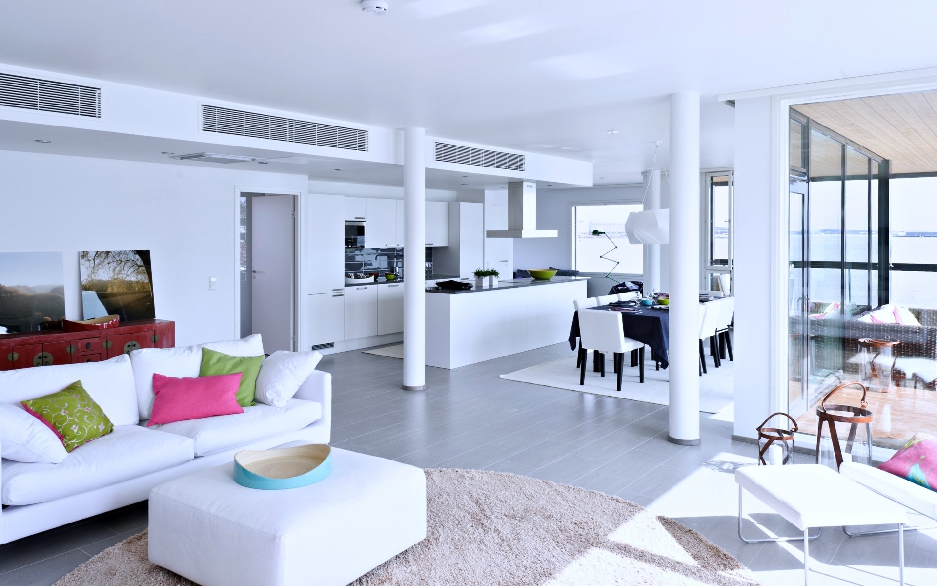 Modern Style Interior: Sleek 4K Ultra HD Living Room & Sofa Design