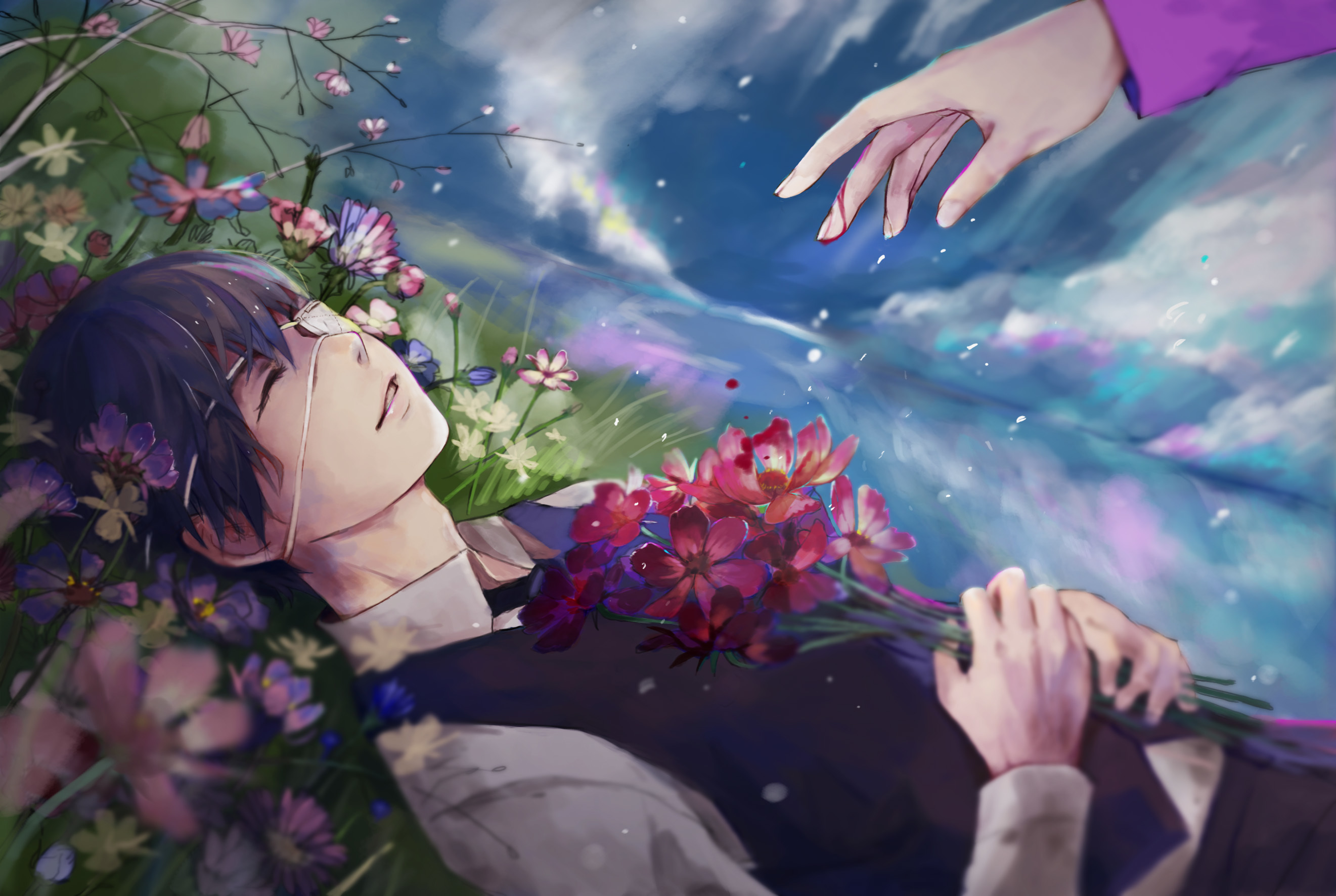 Ken Kaneki HD Wallpaper from Tokyo Ghoul: A Beautiful Farewell