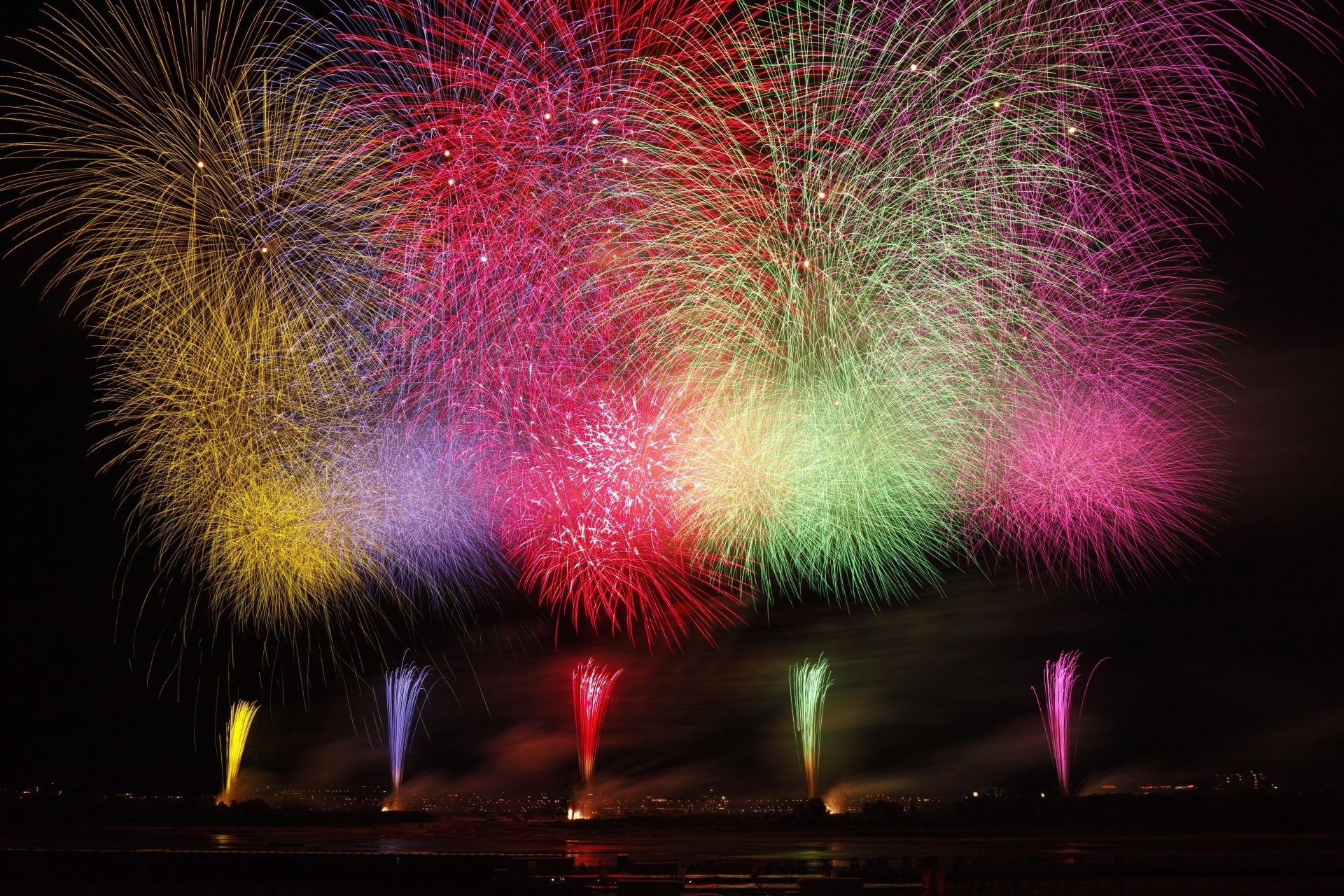 Download Colors Celebration City Photography Fireworks 4k Ultra HD ...