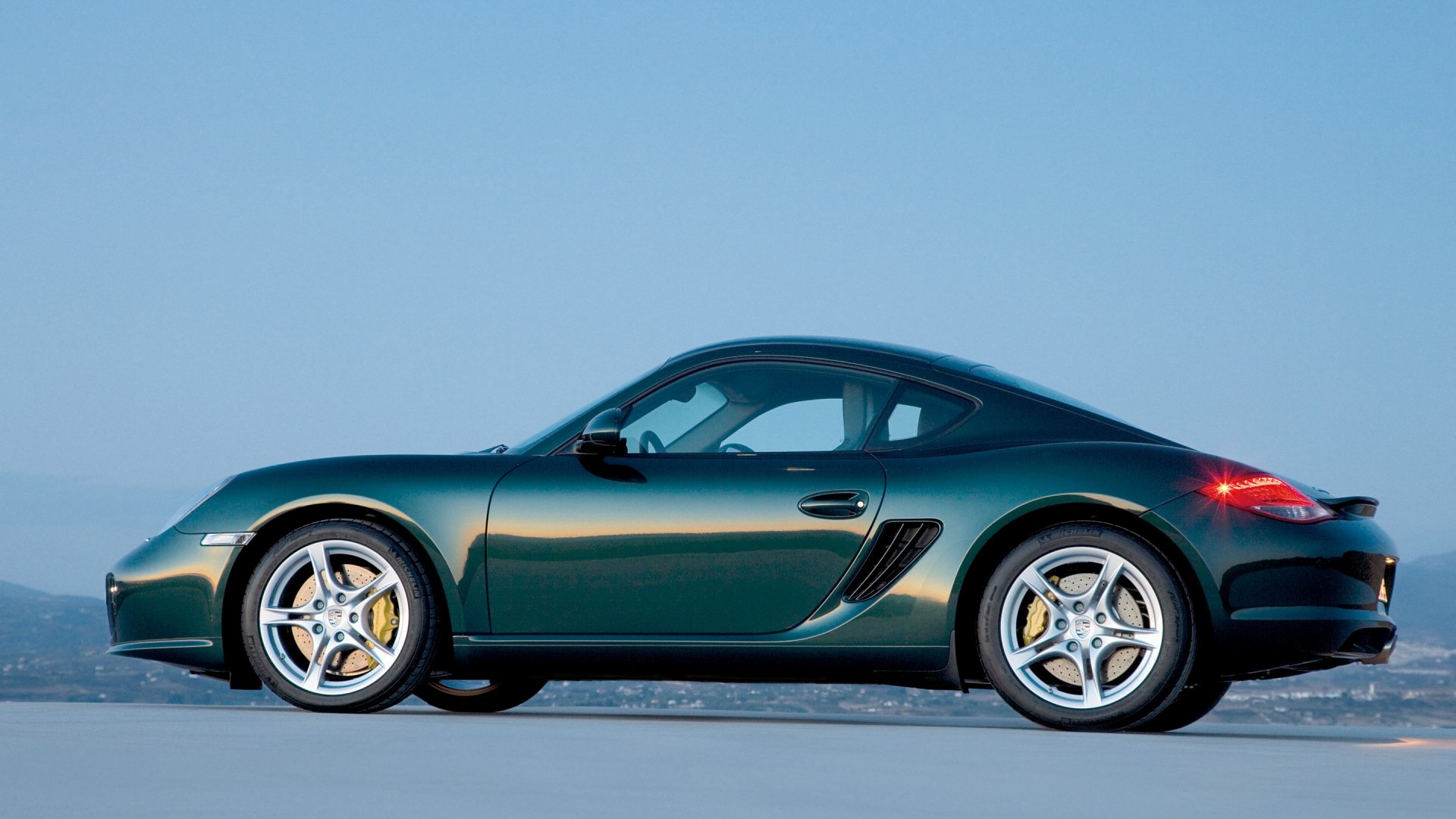 Download Green Car Car Porsche Porsche Cayman Vehicle Porsche Cayman S ...