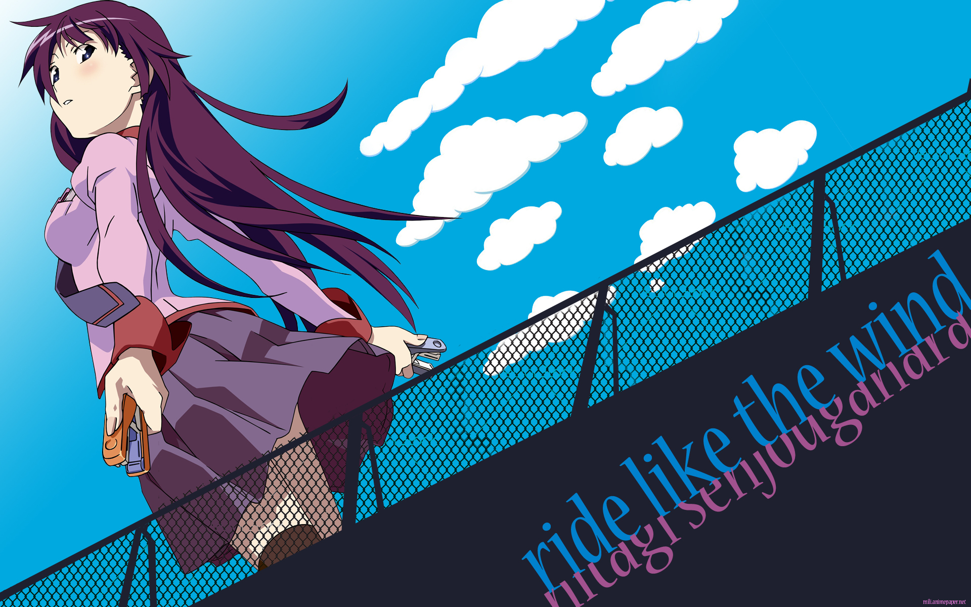 Download Hitagi Senjōgahara Anime Monogatari (Series) HD Wallpaper ...