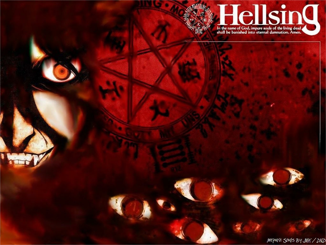 Download Anime Hellsing Wallpaper | 1366x1024 | Wallpaper Abyss