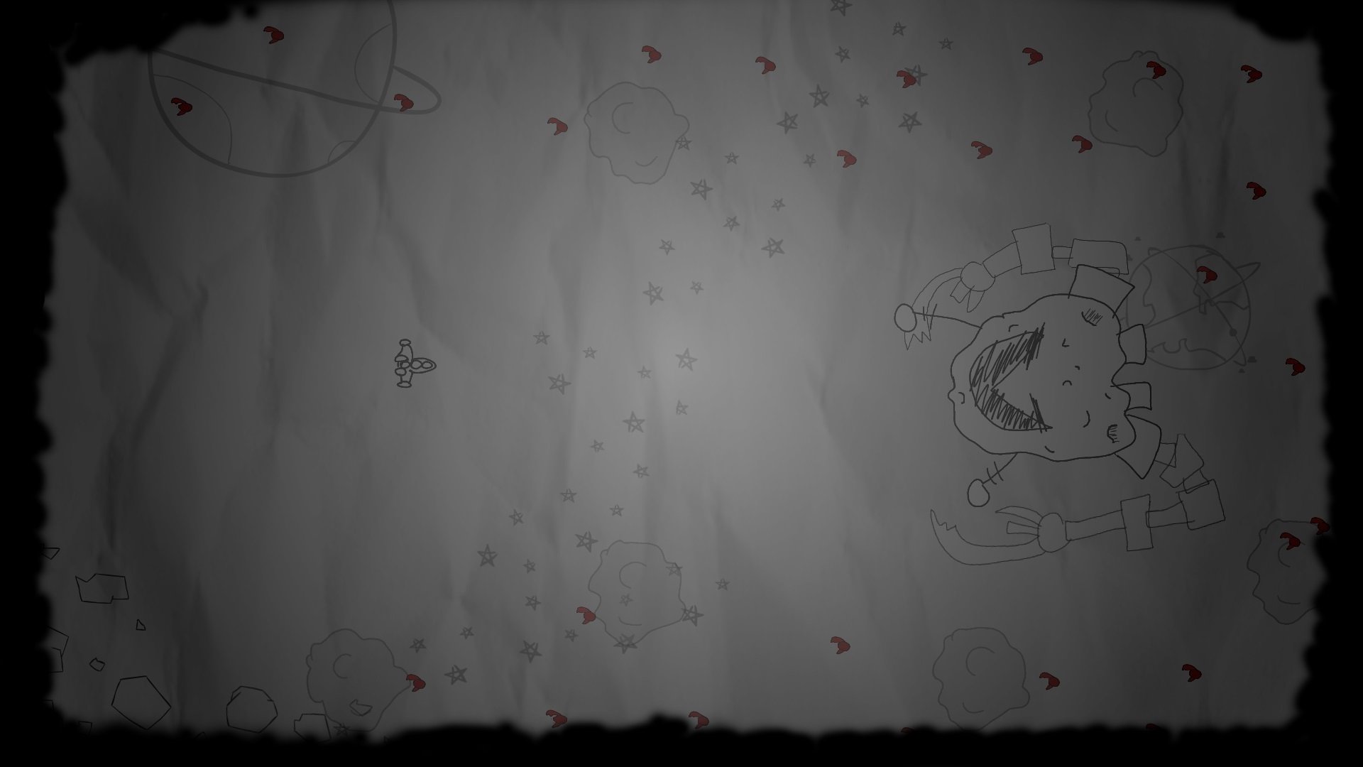 Scribble Space HD Wallpaper