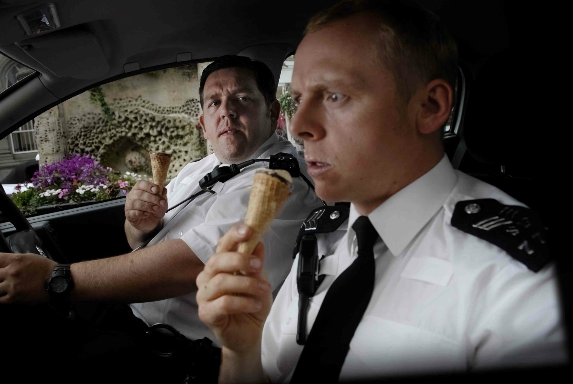 Download Nick Frost Simon Pegg Movie Hot Fuzz 4k Ultra HD Wallpaper