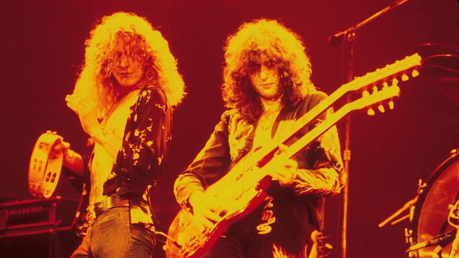 Epic Led Zeppelin HD Wallpaper: Rock Legends in Action