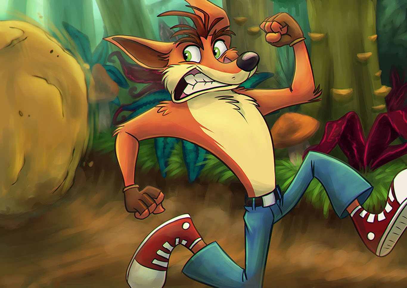 Crash Bandicoot HD Wallpaper – Iconic Video Game Adventure in Vivid ...