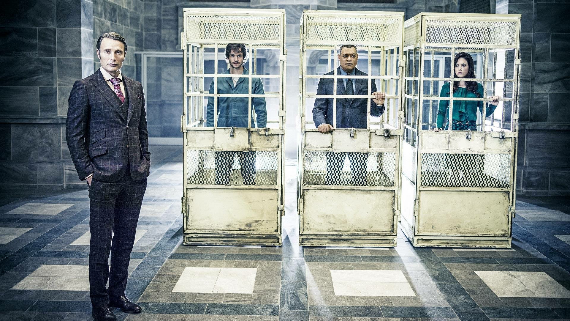 Download Caroline Dhavernas Hugh Dancy Laurence Fishburne Mads Mikkelsen TV Show Hannibal HD ...