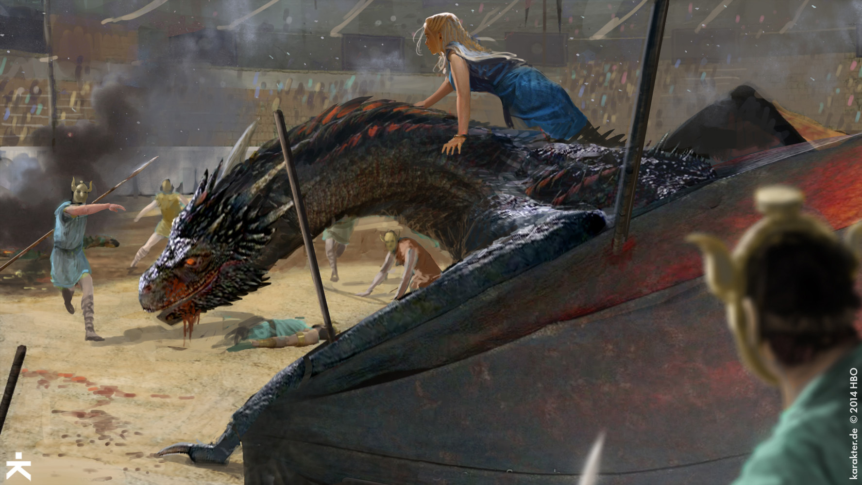 Epic HD Wallpaper: Daenerys Targaryen and Her Dragon