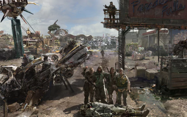 Rivet City: Fallout 3 Sci-Fi Ship City HD Wallpaper