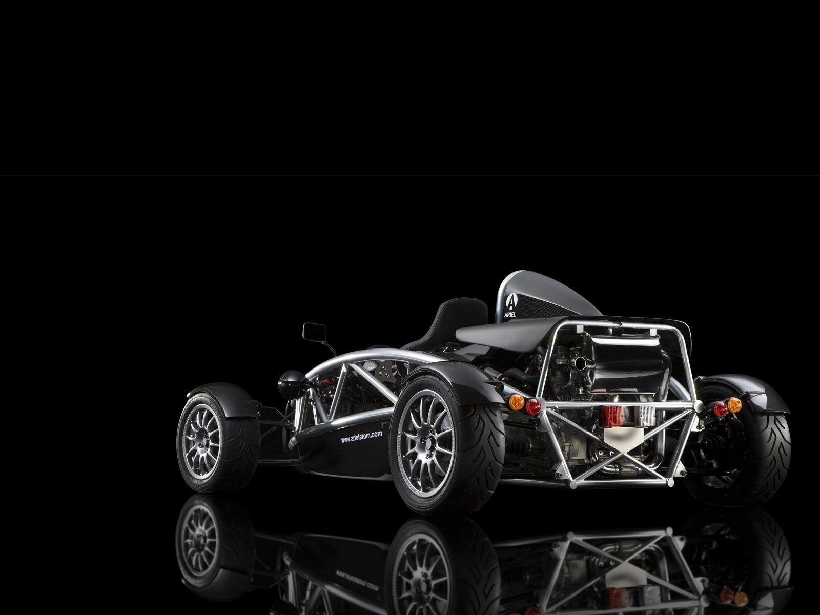 Download Reflection Black Car Race Car Vehicle Ariel Atom Wallpaper