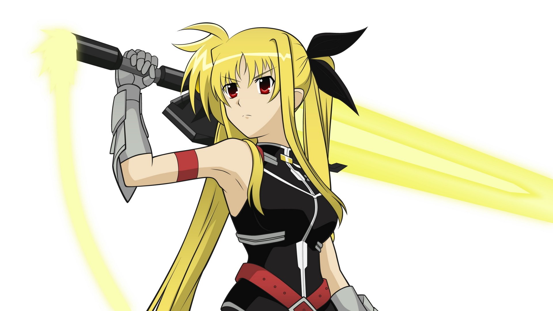 Download Red Eyes Sword Weapon Blonde Long Hair Fate Testarossa Anime ...