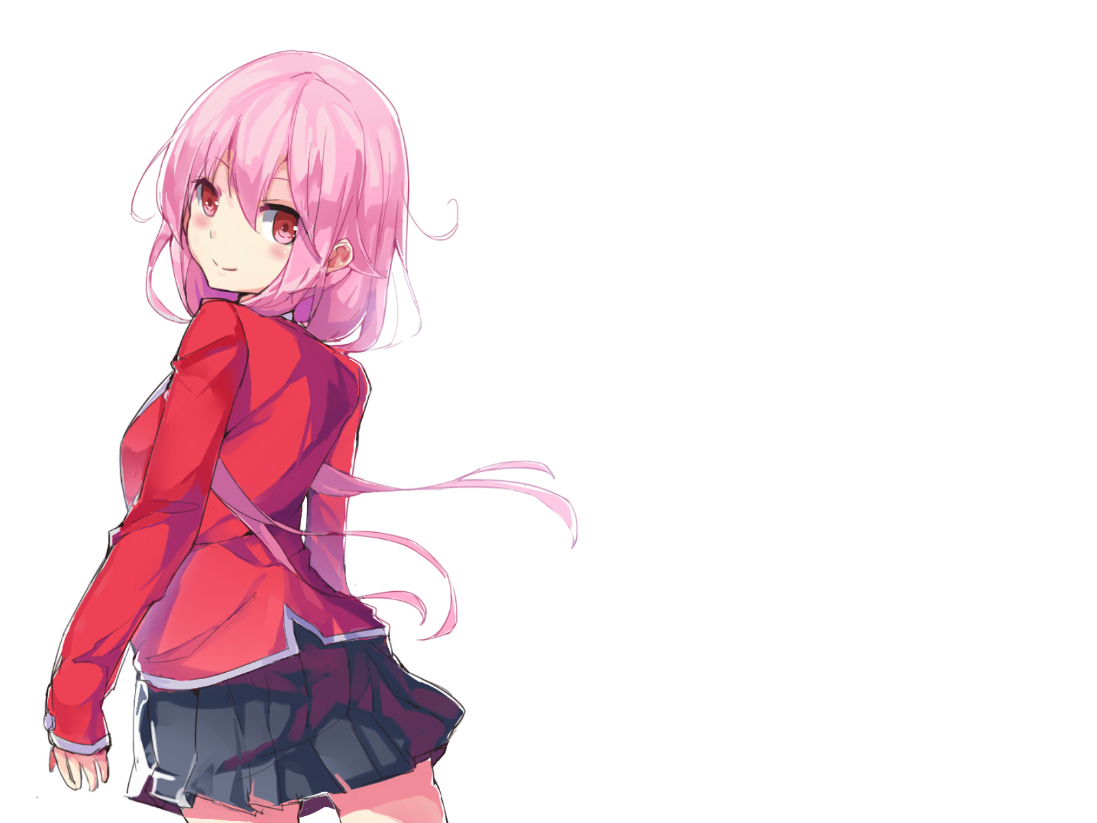 Inori Yuzuriha HD Wallpaper: Captivating Pink-Haired Beauty