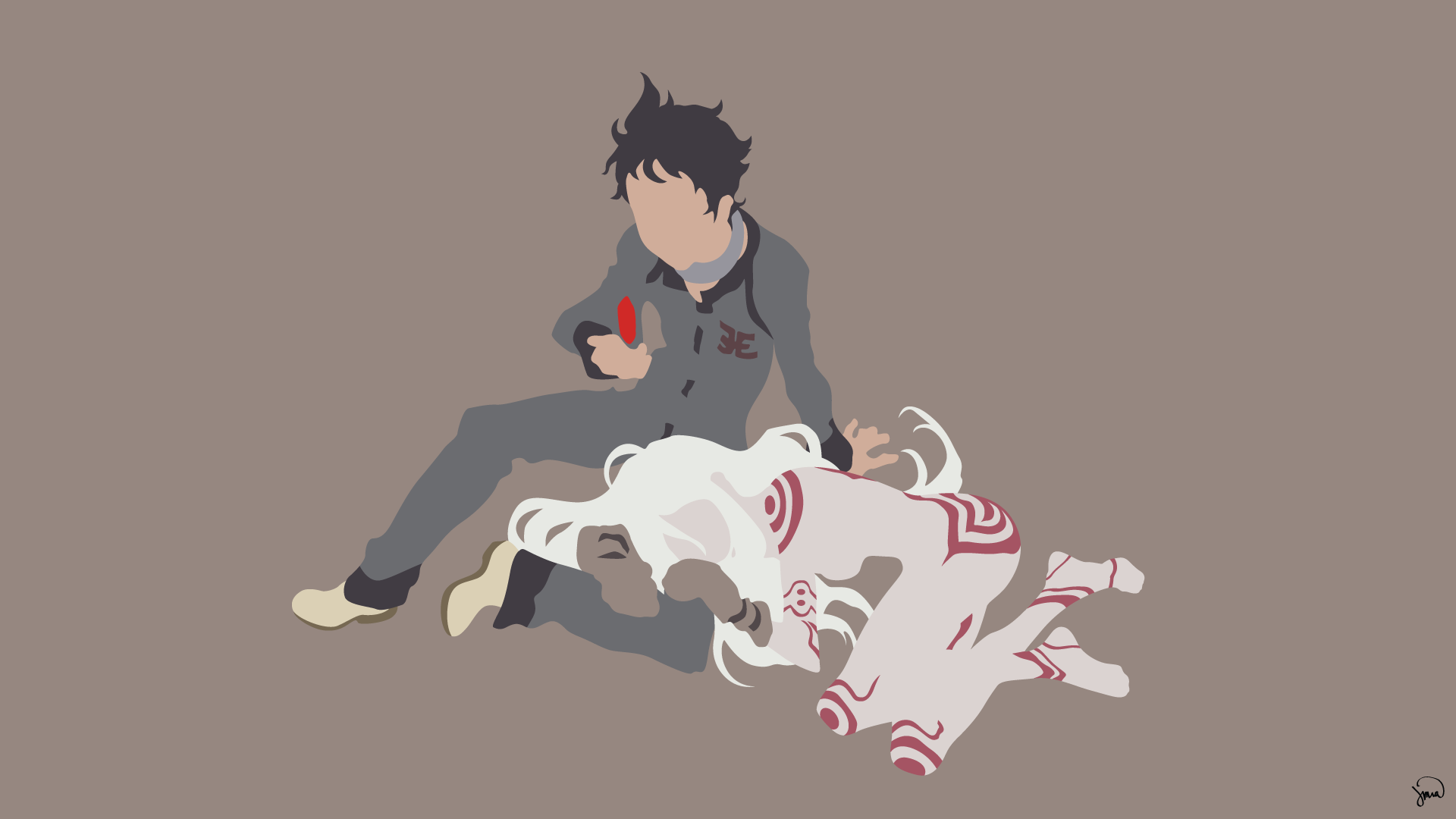Shiro & Ganta from Deadman Wonderland - HD Wallpaper by Greenmapple17
