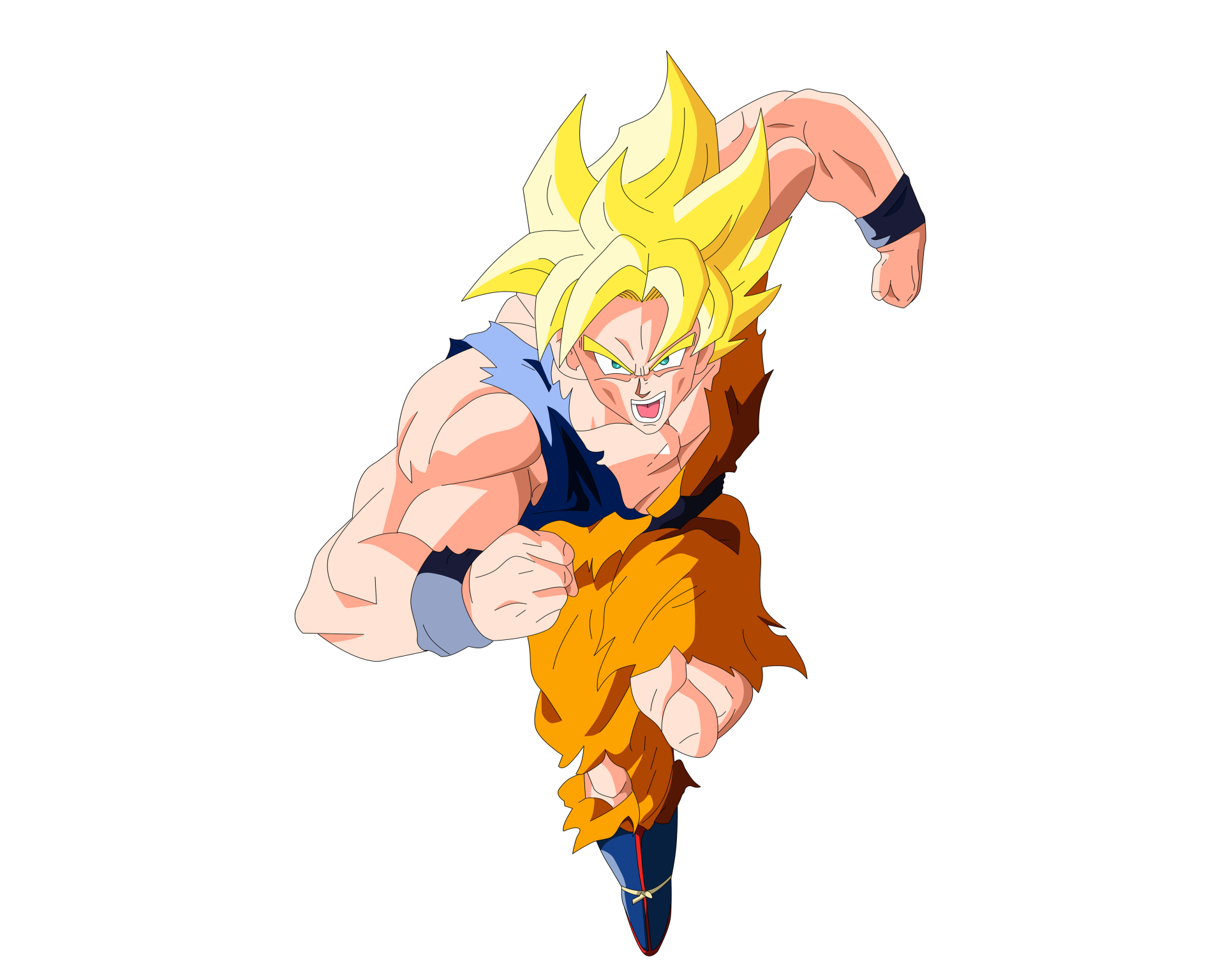 Goku Super Saiyan 4K Ultra HD Dragon Ball Z Power Wallpaper by Juanlu ...