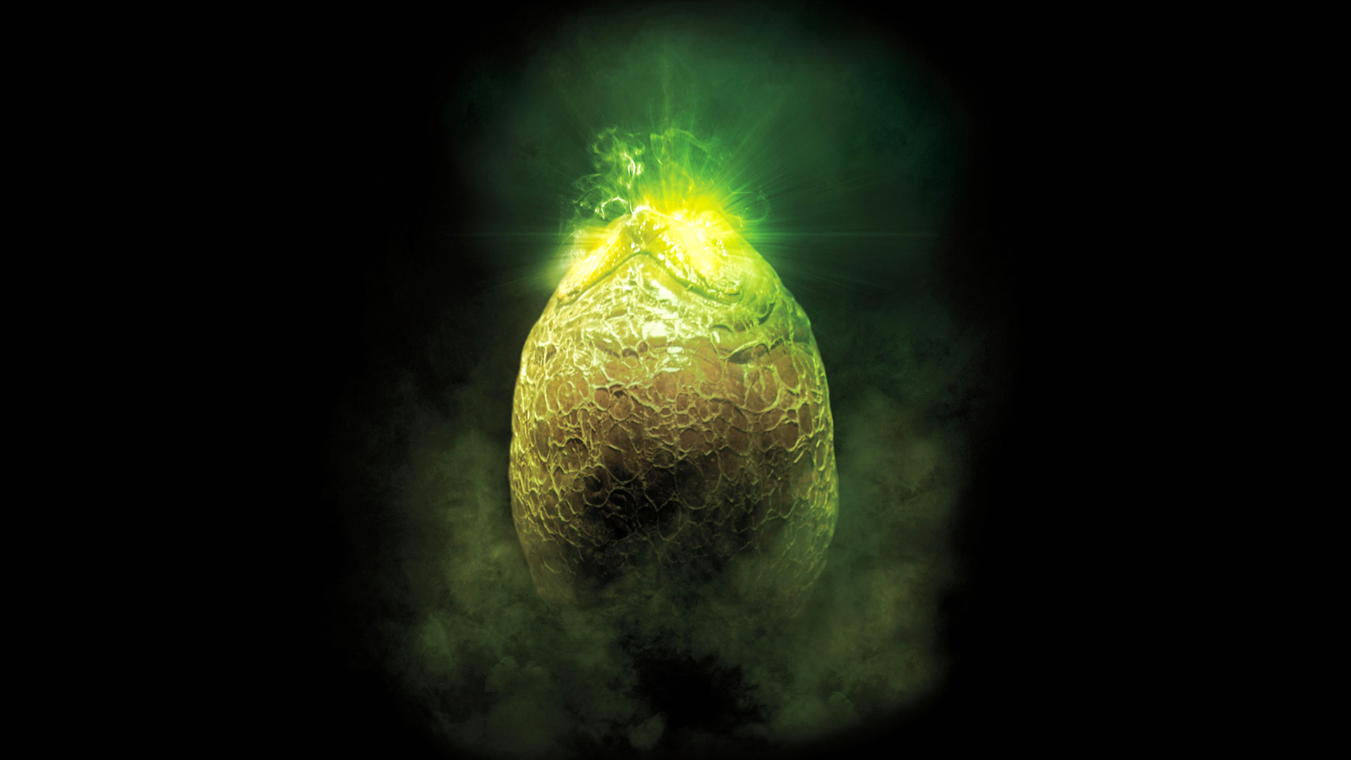 Alien Movie HD Wallpaper: The Mysterious Glowing Egg Emerges