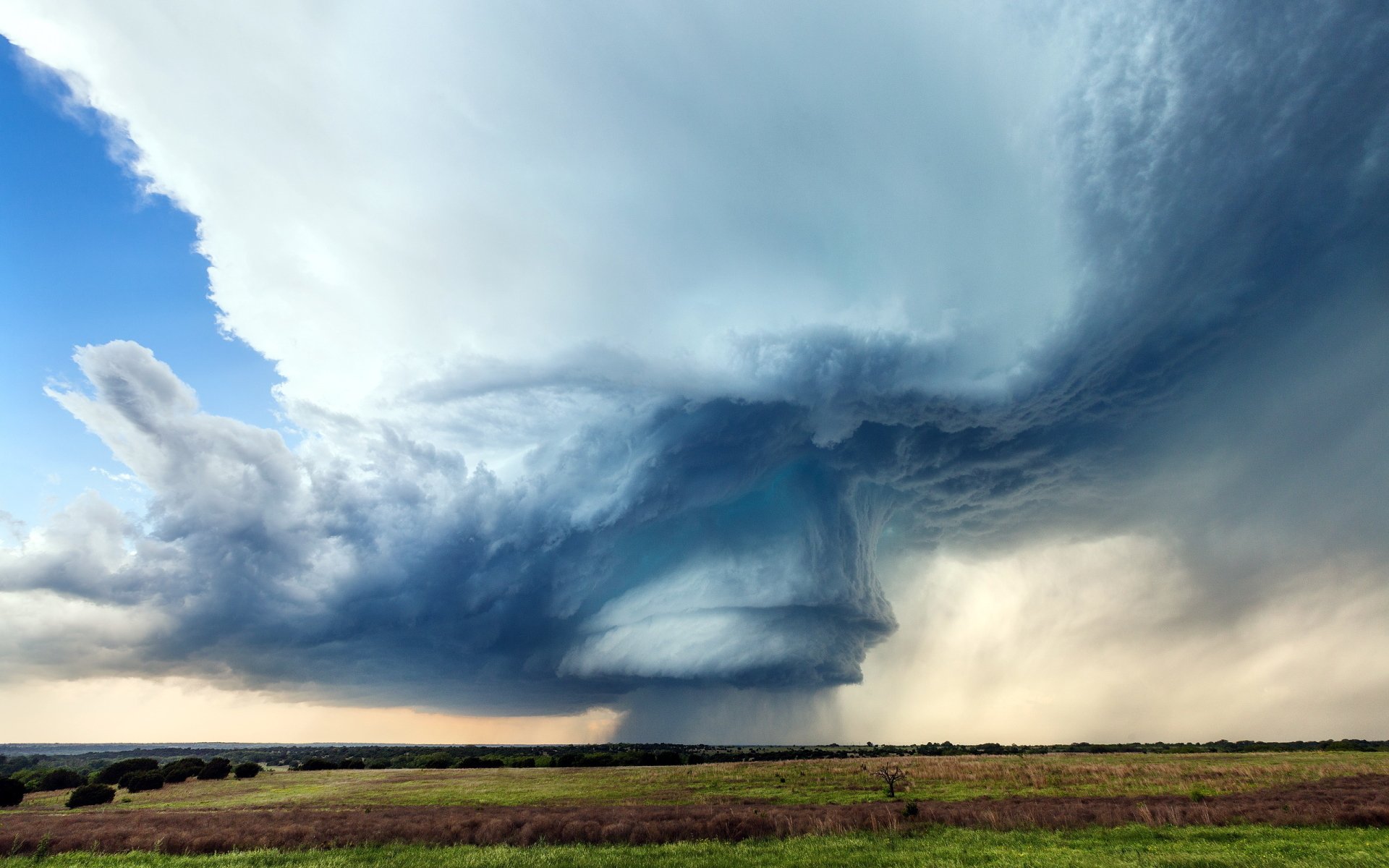Download Nature Landscape Cloud Sky Field Storm HD Wallpaper