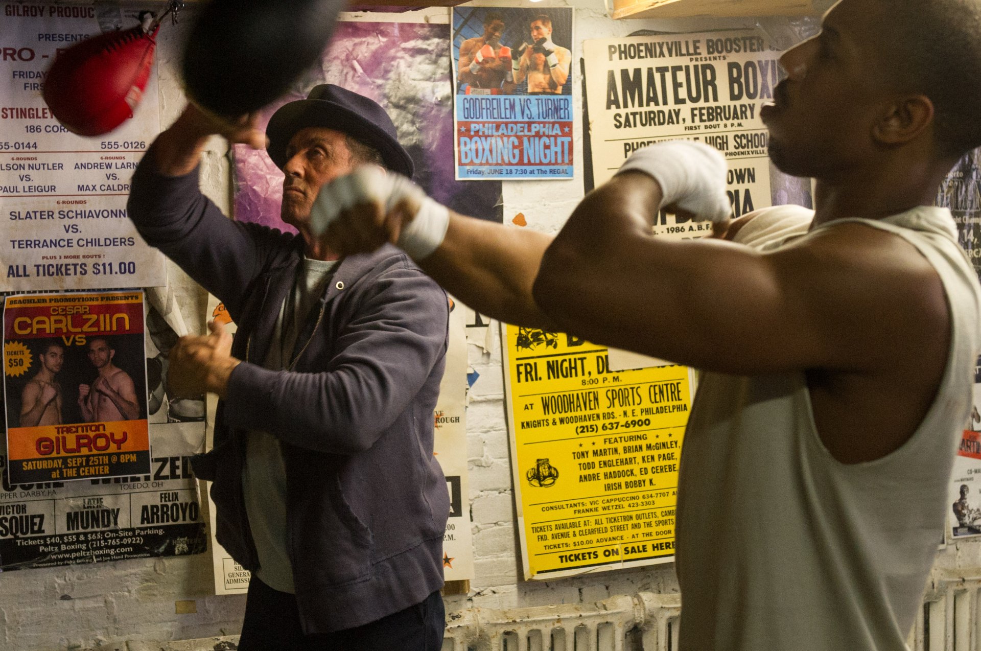 Creed Clash: Stallone & Jordan’s Epic Boxing Legacy in HD Wallpaper