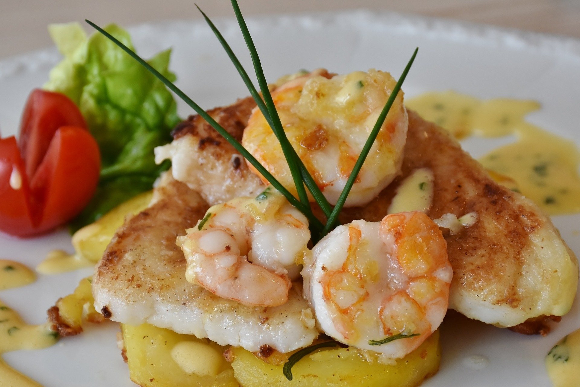 Download Seafood Lunch Fish Shrimp Food Meal HD Wallpaper by Romi