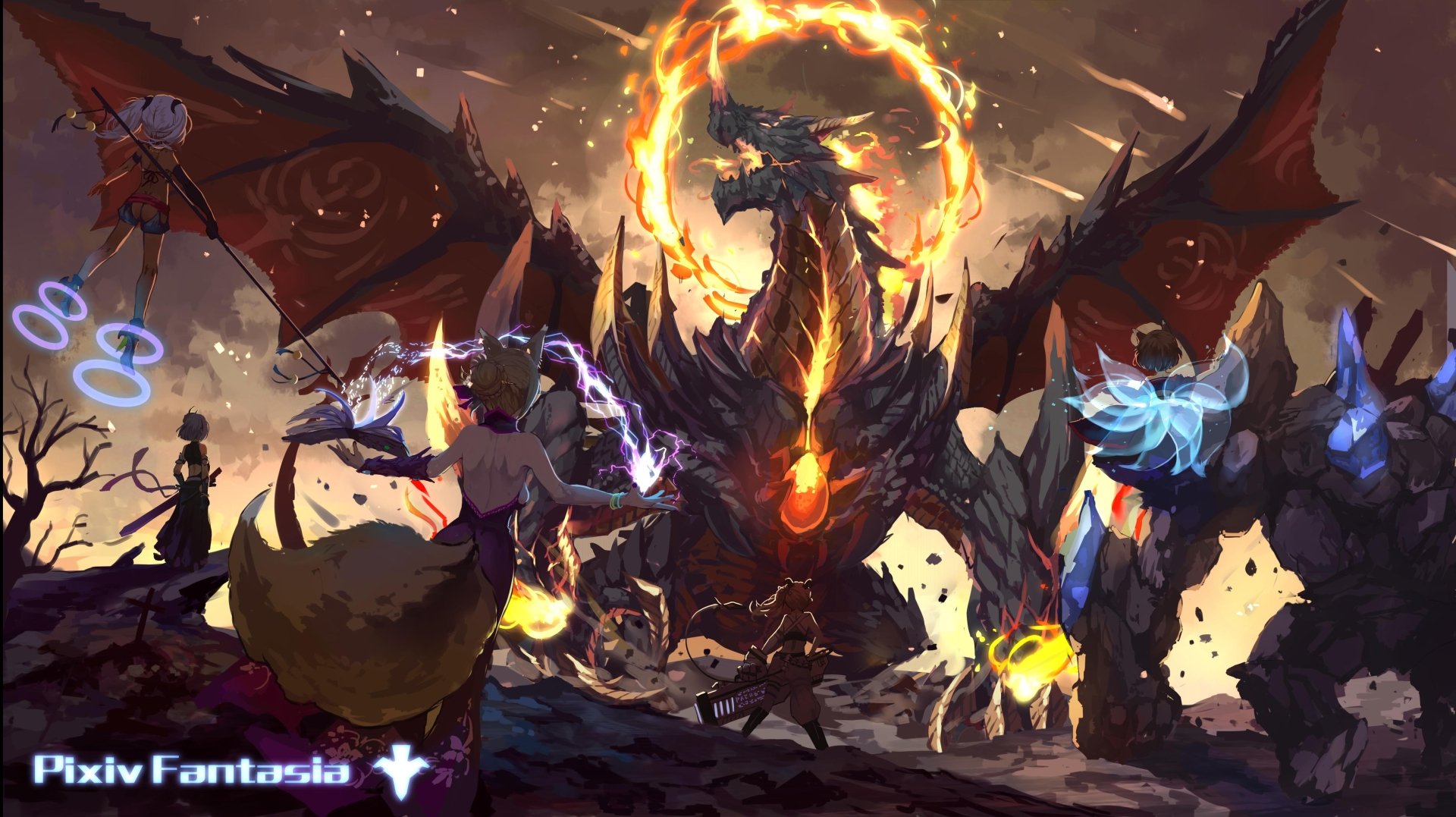 Epic Battle in 4K: Pixiv Fantasia T Unleashed by KIRAKIRA