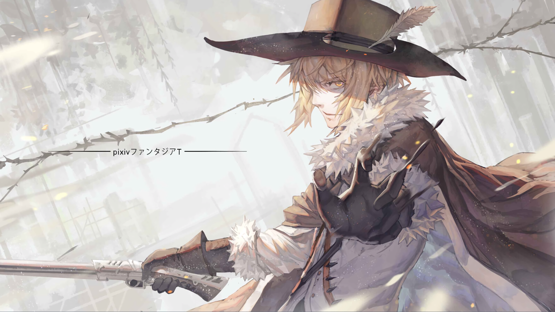 Pixiv Fantasia T: Enigmatic Anime Hero in HD Wallpaper by ZXQ