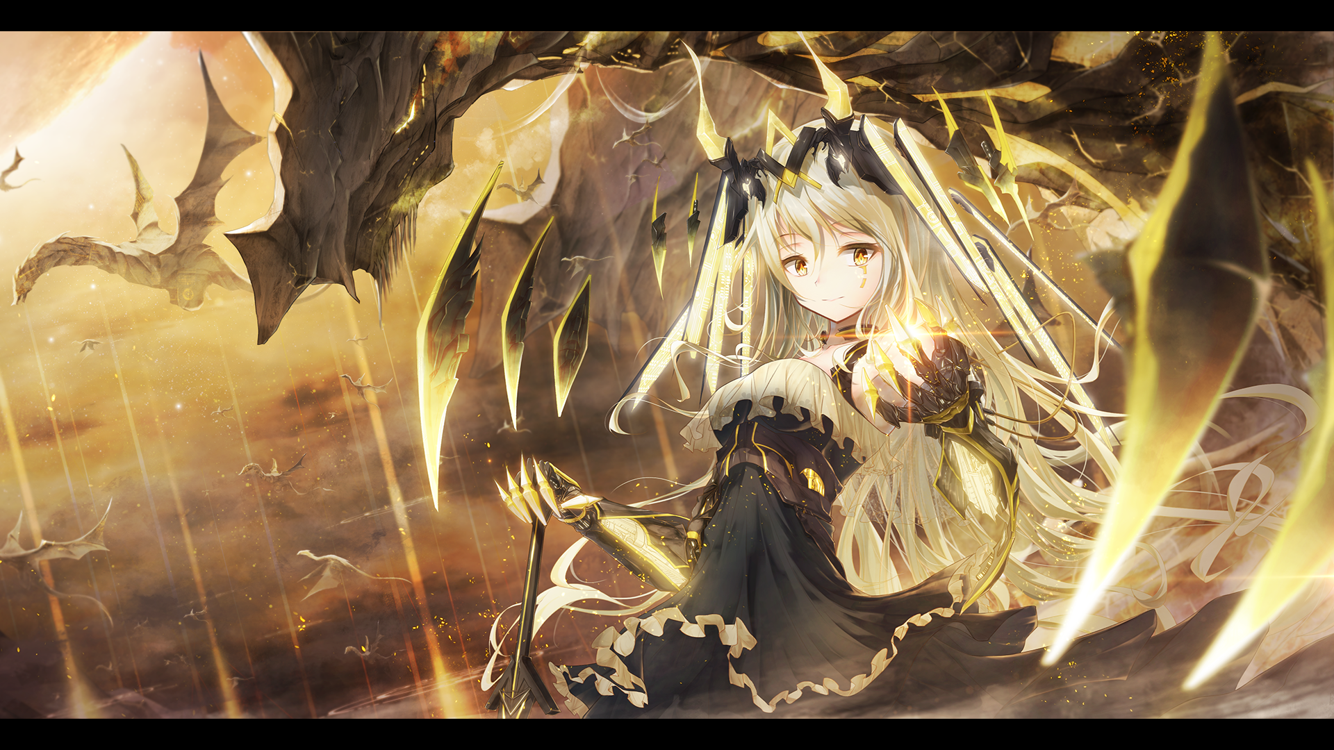 Radiant Guardian: HD Anime Original Wallpaper by Bae.C / 裴.C