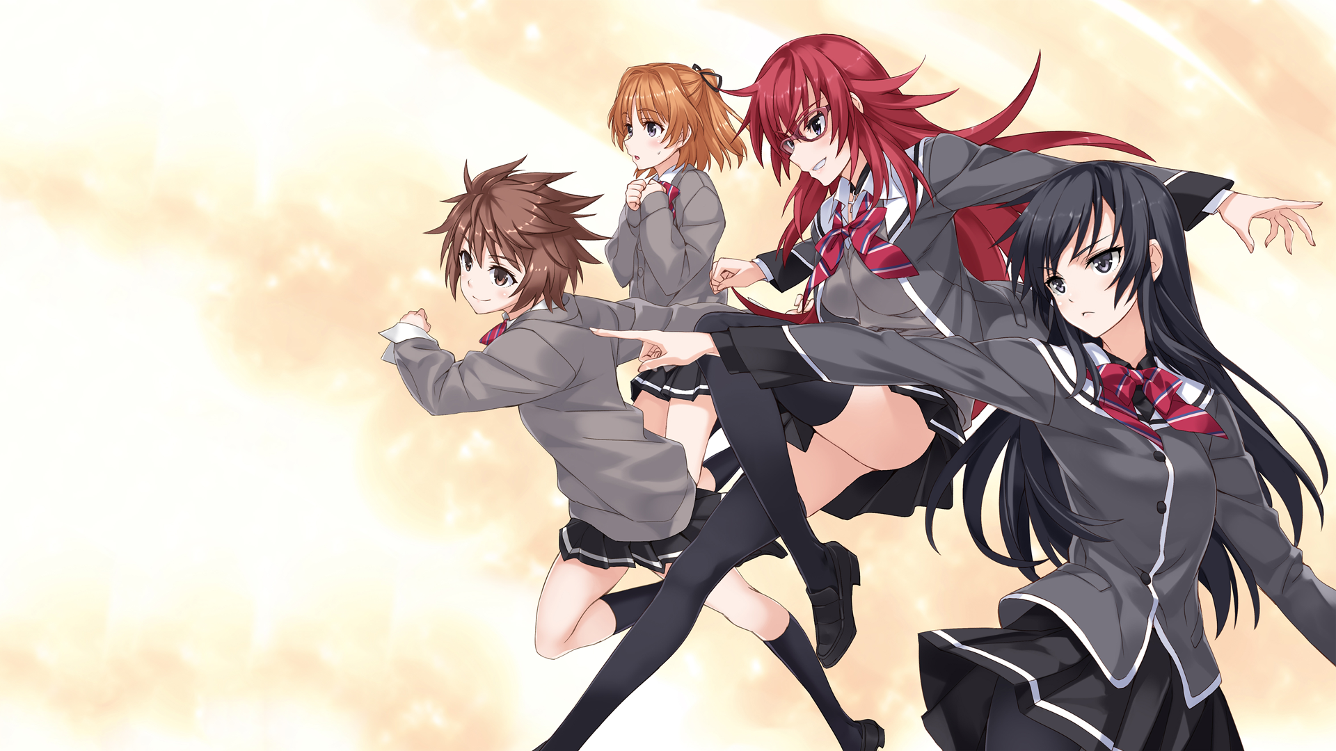 Anime Girls Beyond the Wasteland HD Wallpaper