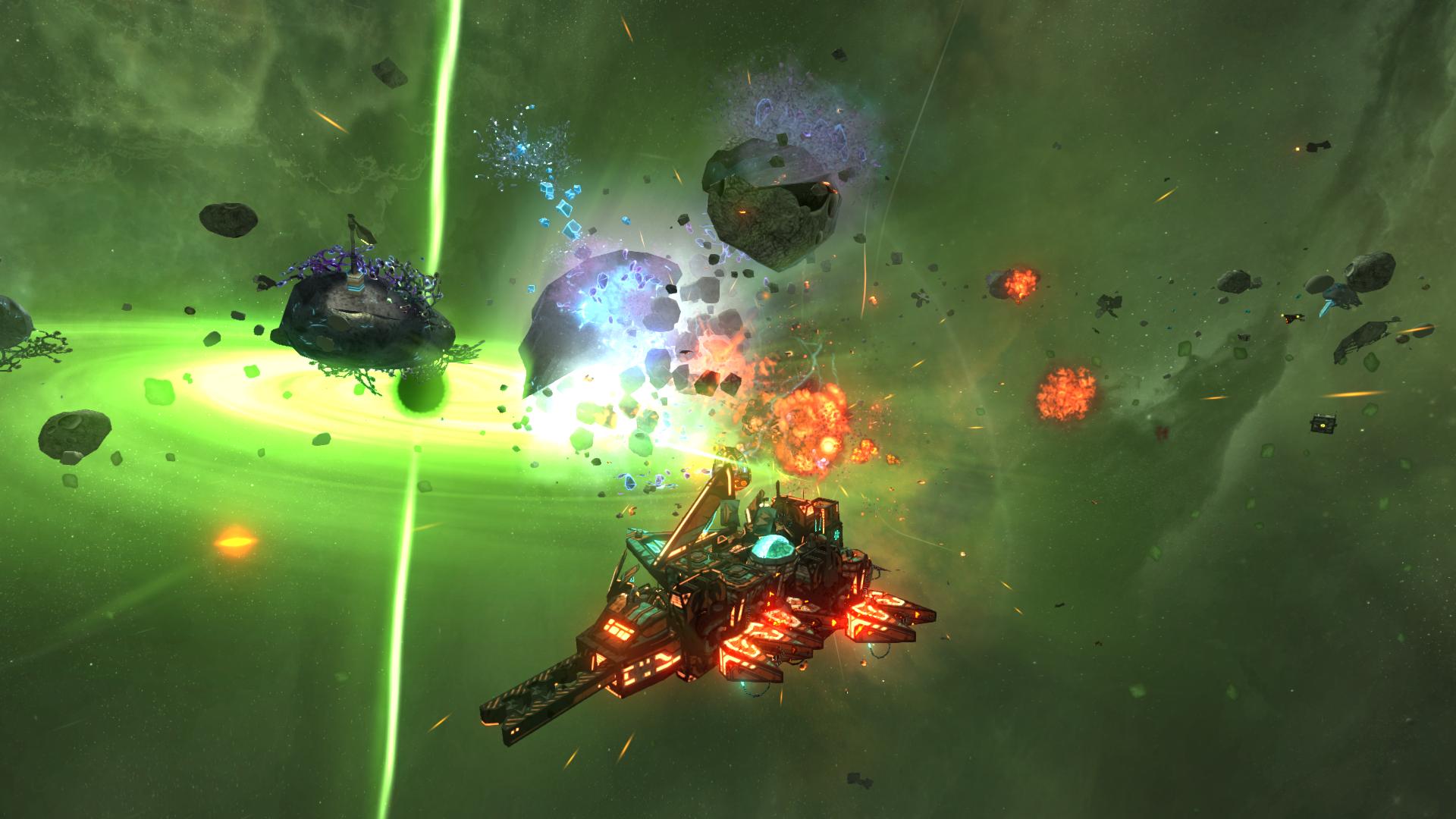 Space Pirates and Zombies 2 HD Wallpaper - Intergalactic Battle Scene
