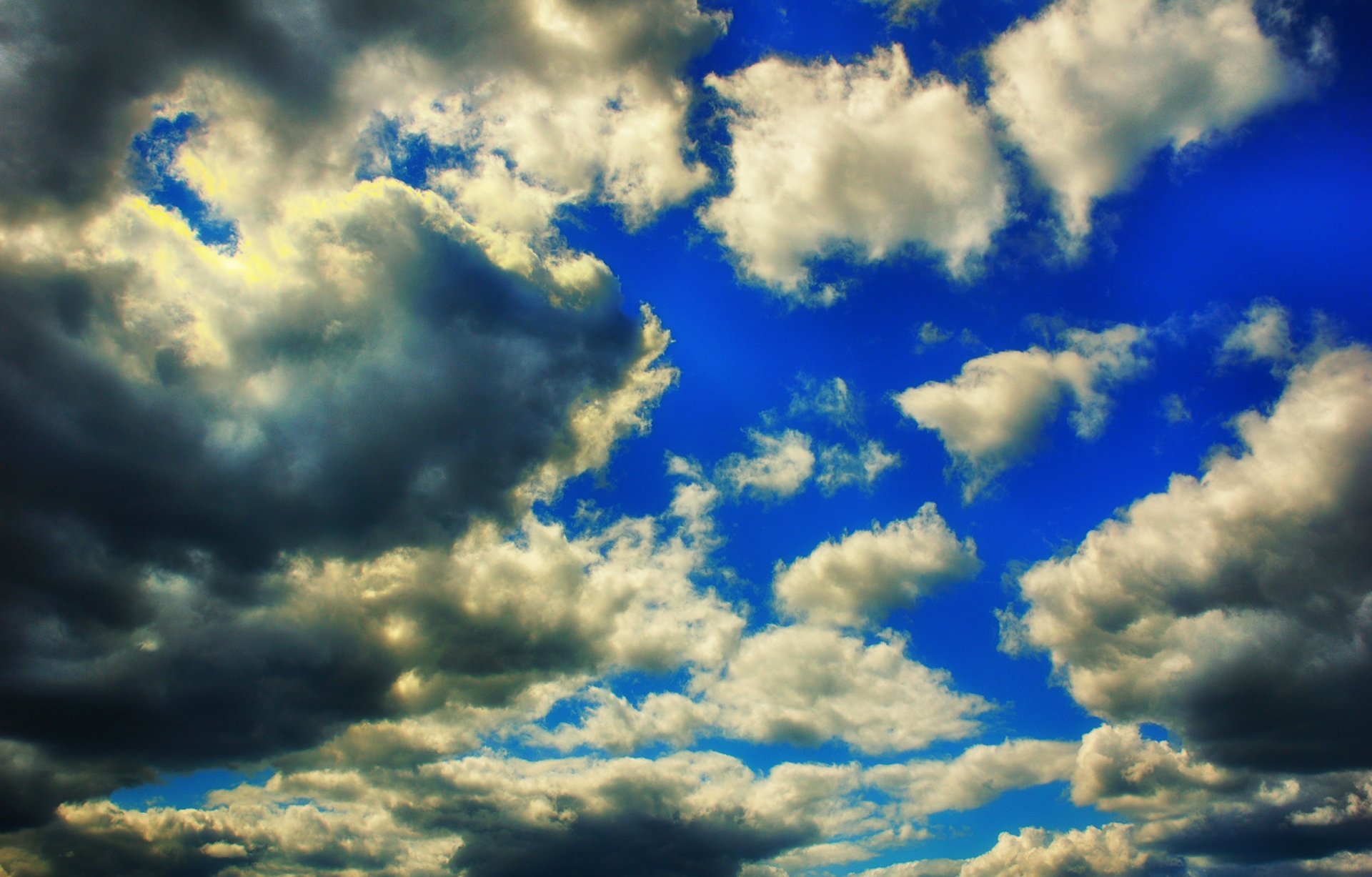 Download Blue White Cloud Nature Sky HD Wallpaper