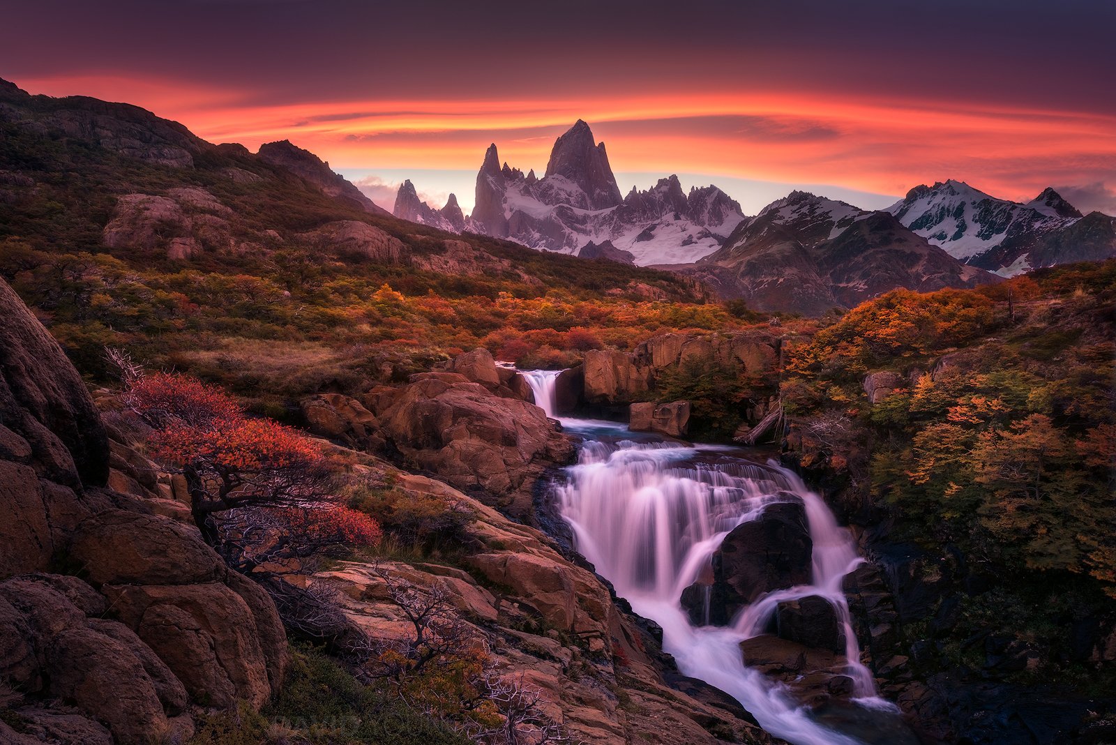 Download Mountain Nature Waterfall Wallpaper | 1600x1068 | Wallpaper Abyss