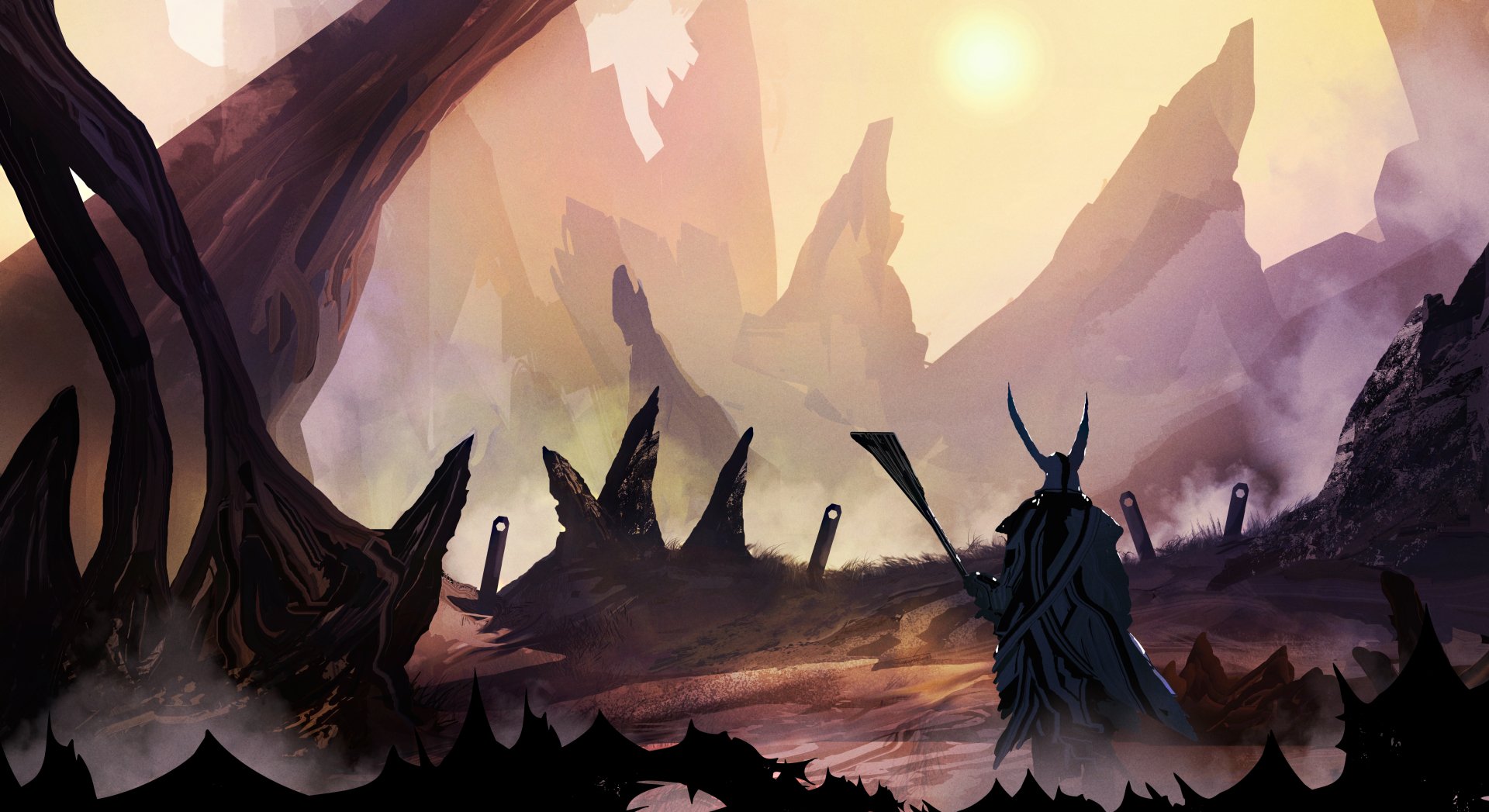 Download Landscape Fantasy Warrior Fantasy Warrior Fantasy Landscape 4k ...