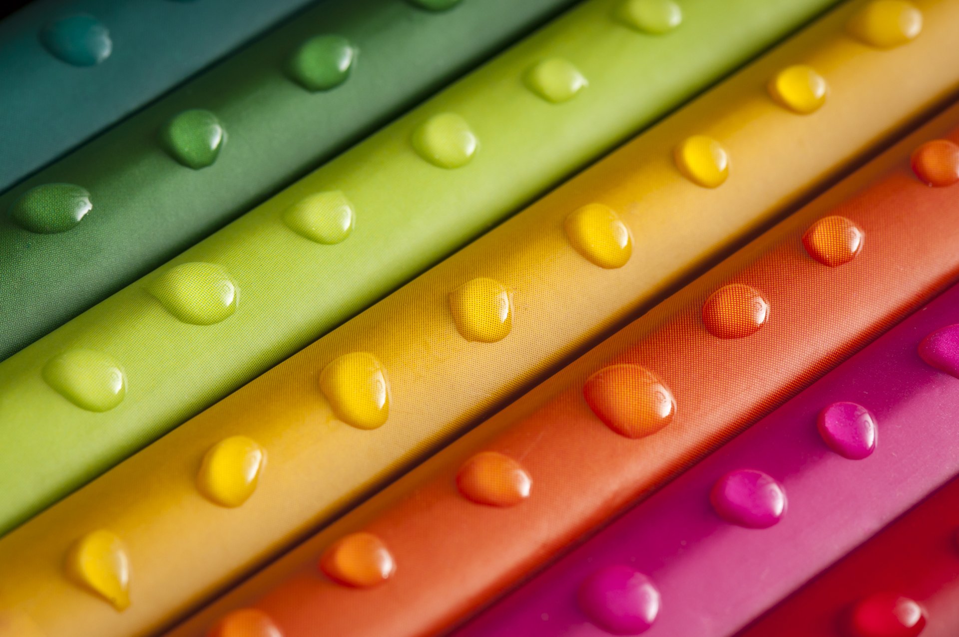 Rainbow Stripes with Water Droplets – Vibrant Abstract HD Wallpaper by ...