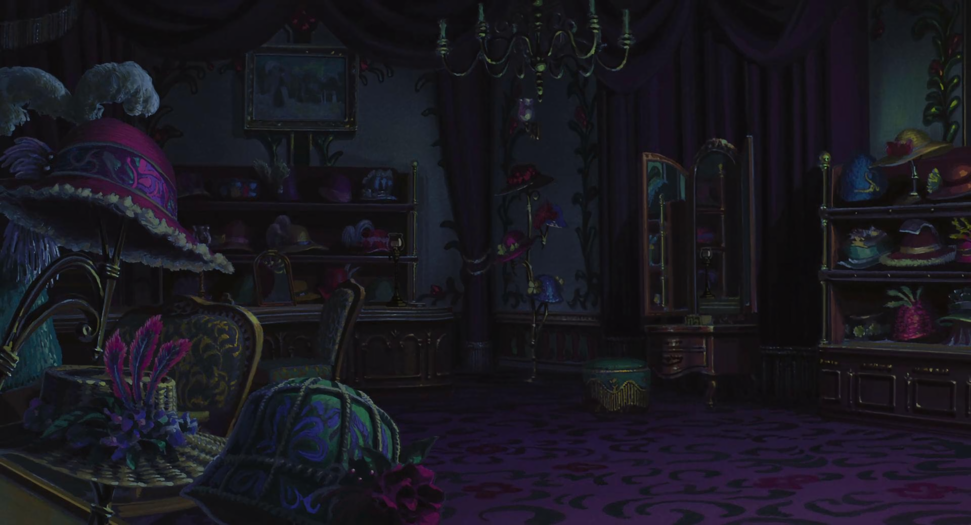 Enchanting Purple Anime Room - HD Wallpaper from Howl's Moving Castle
