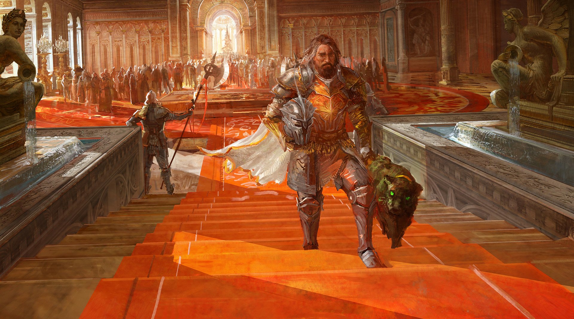 Epic Fantasy Warrior: HD Wallpaper of a Knight in Armor by Anita Xu