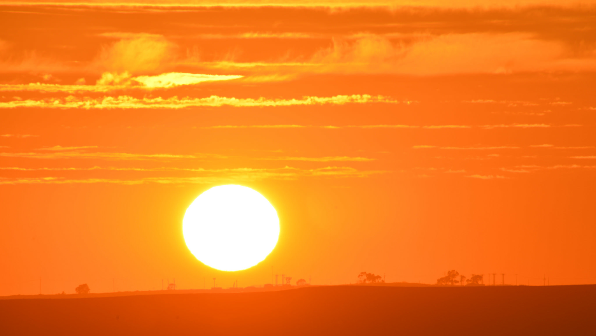 Download Orange (Color) Sun Photography Sunset HD Wallpaper