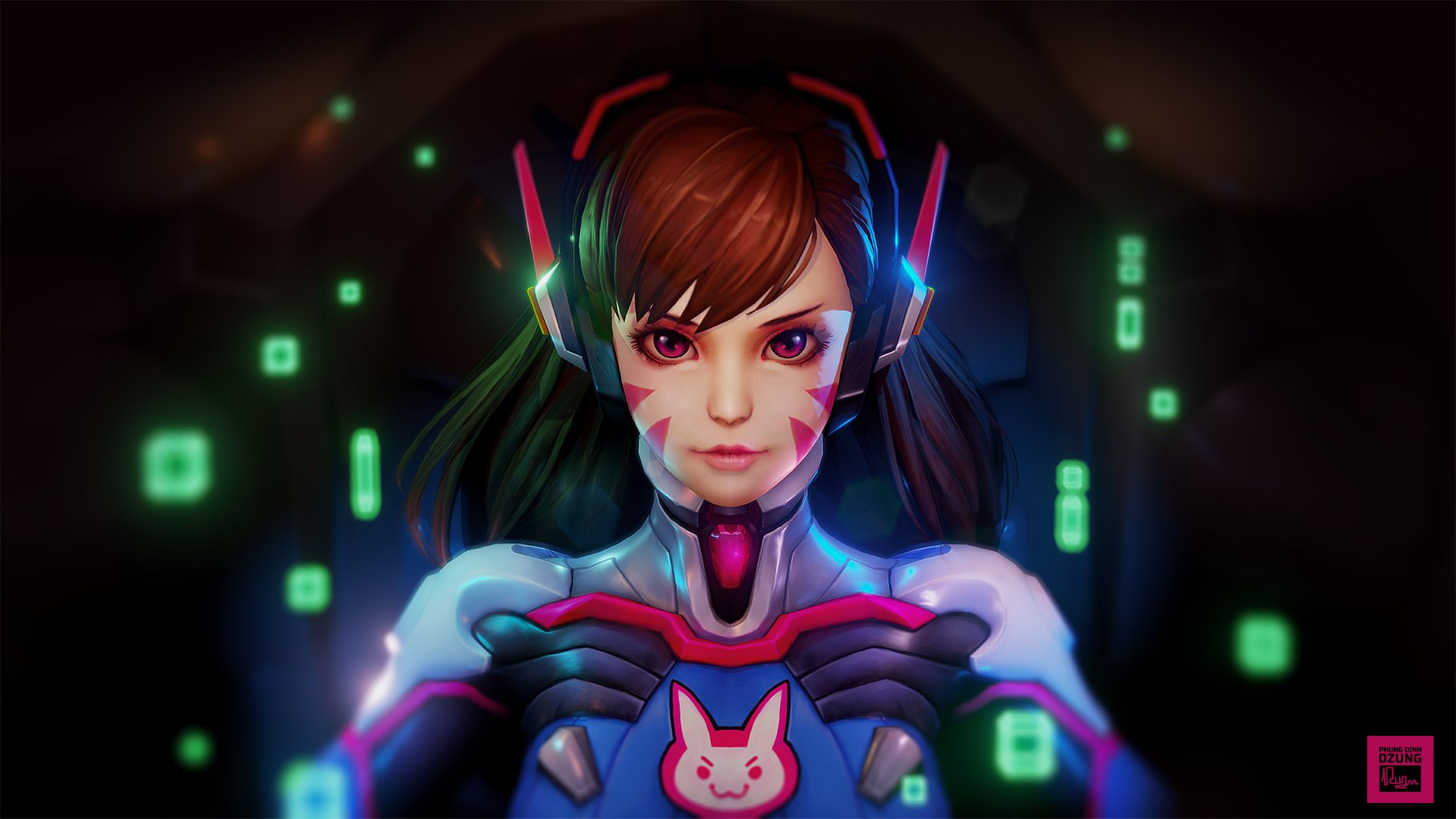 Download D.Va (Overwatch) Video Game Overwatch Wallpaper by Dzung Phung ...
