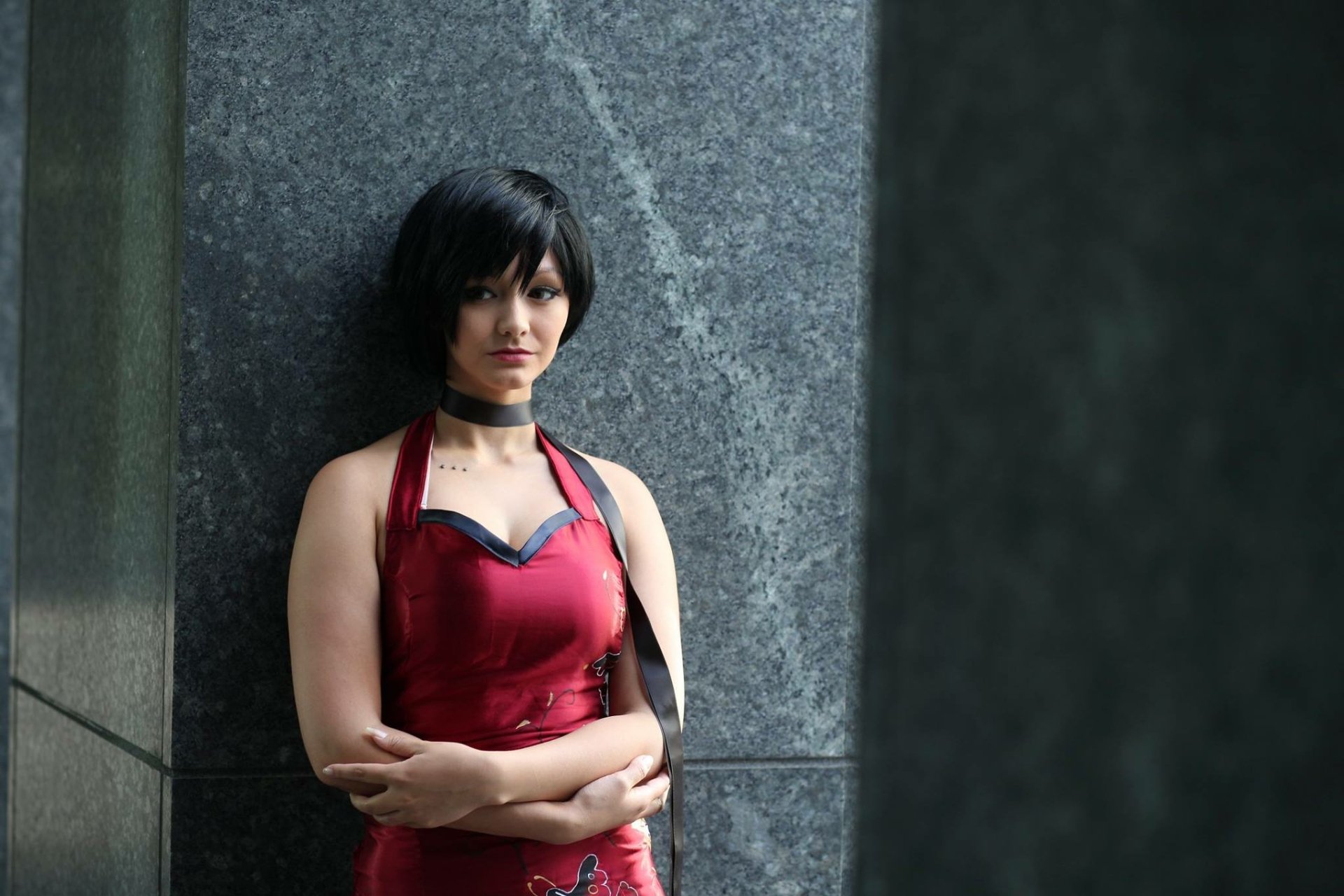 Ada Wong Cosplay HD Wallpaper: Brunette Beauty from Resident Evil by ...