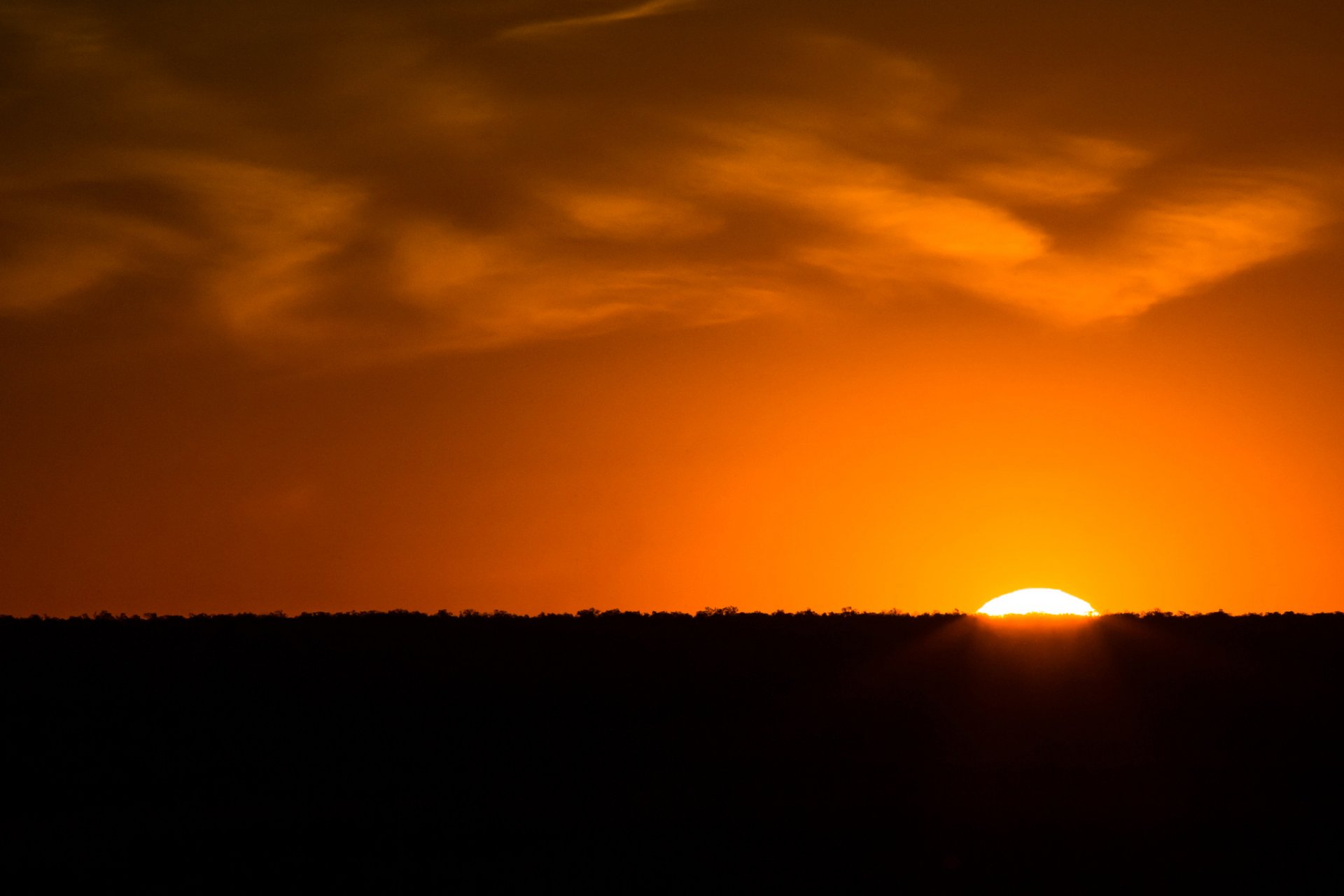 Background With Orange Sun