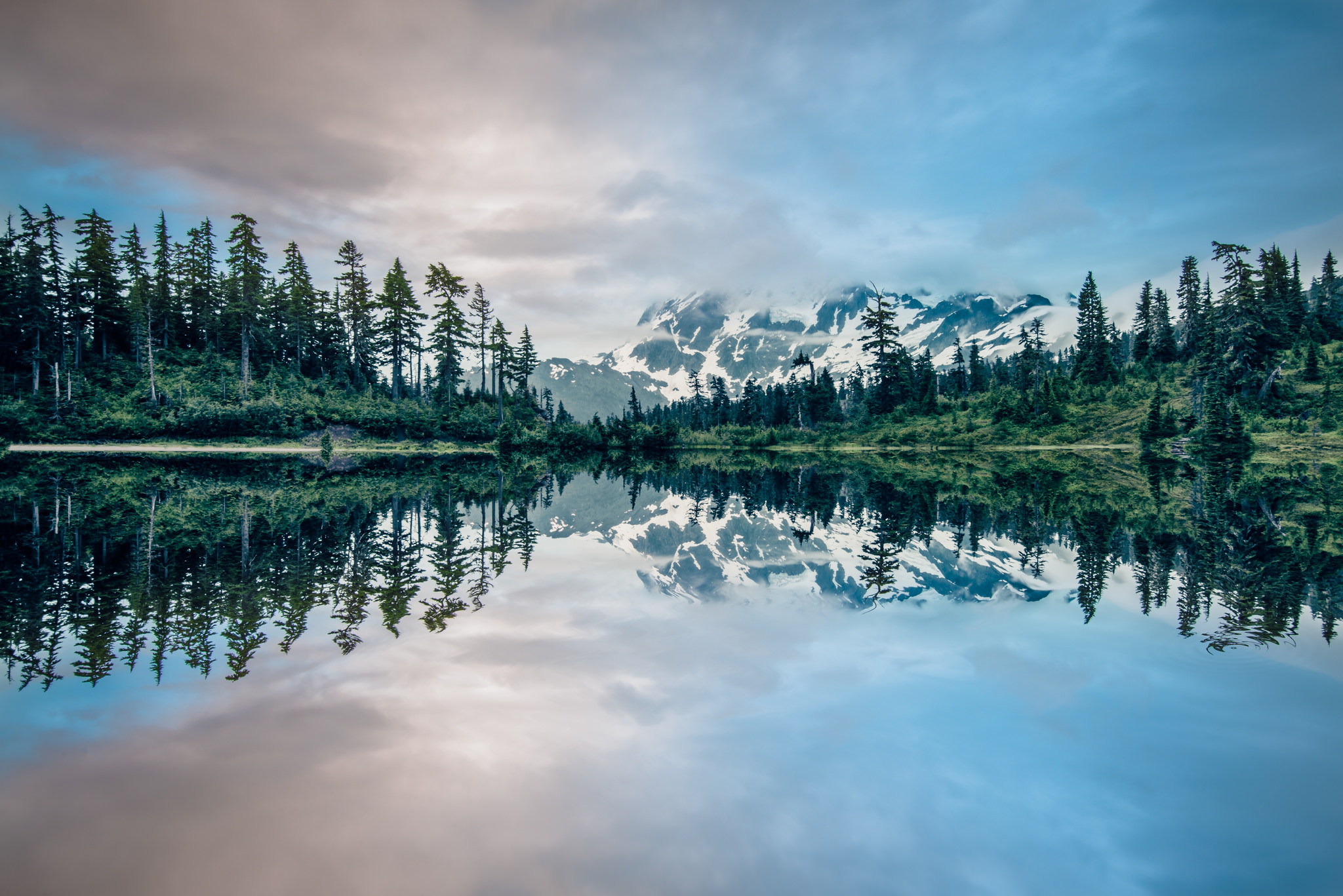 Download Tree Landscape Lake Nature Reflection HD Wallpaper