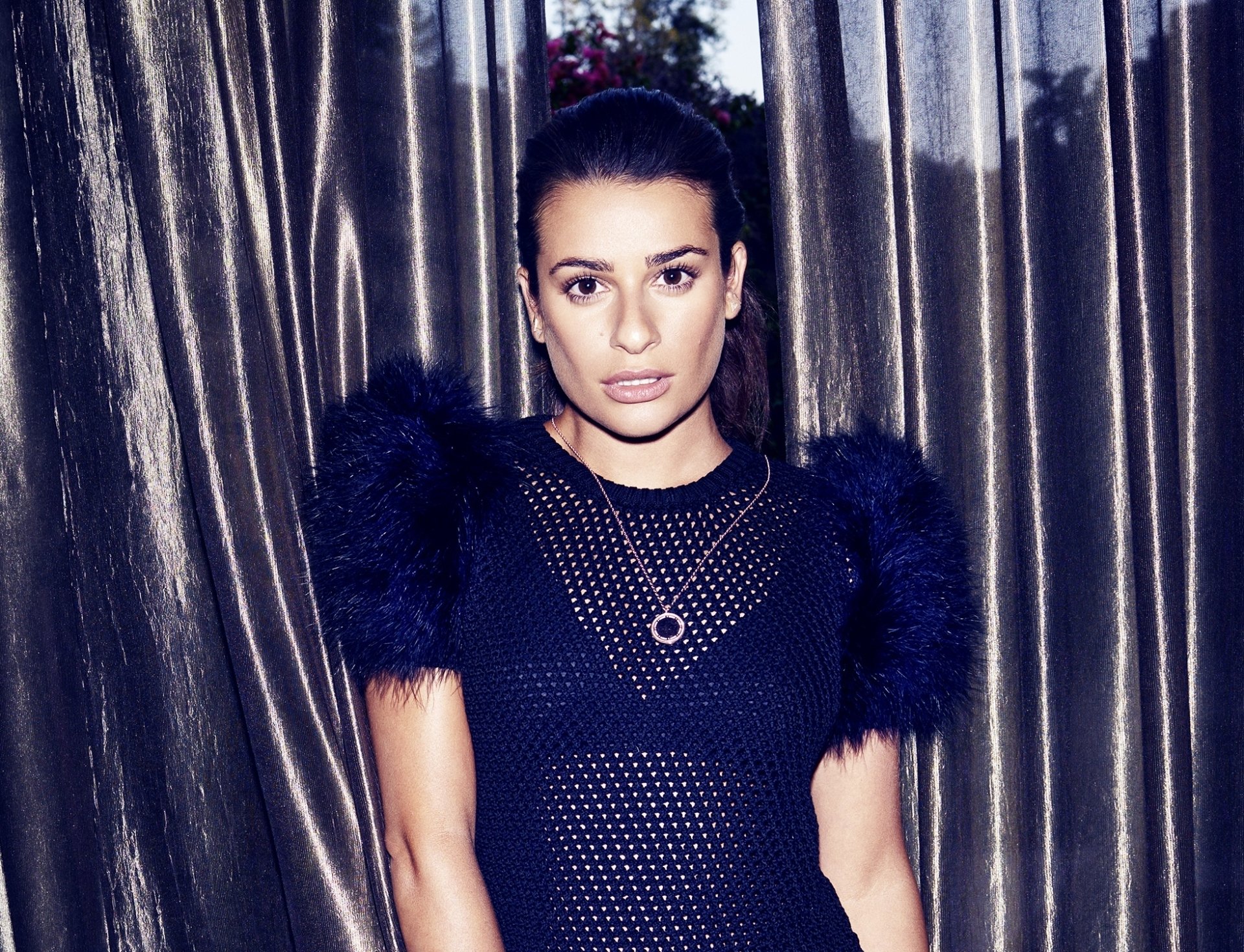 Download Brown Eyes Singer Actress Brunette Celebrity Lea Michele HD ...