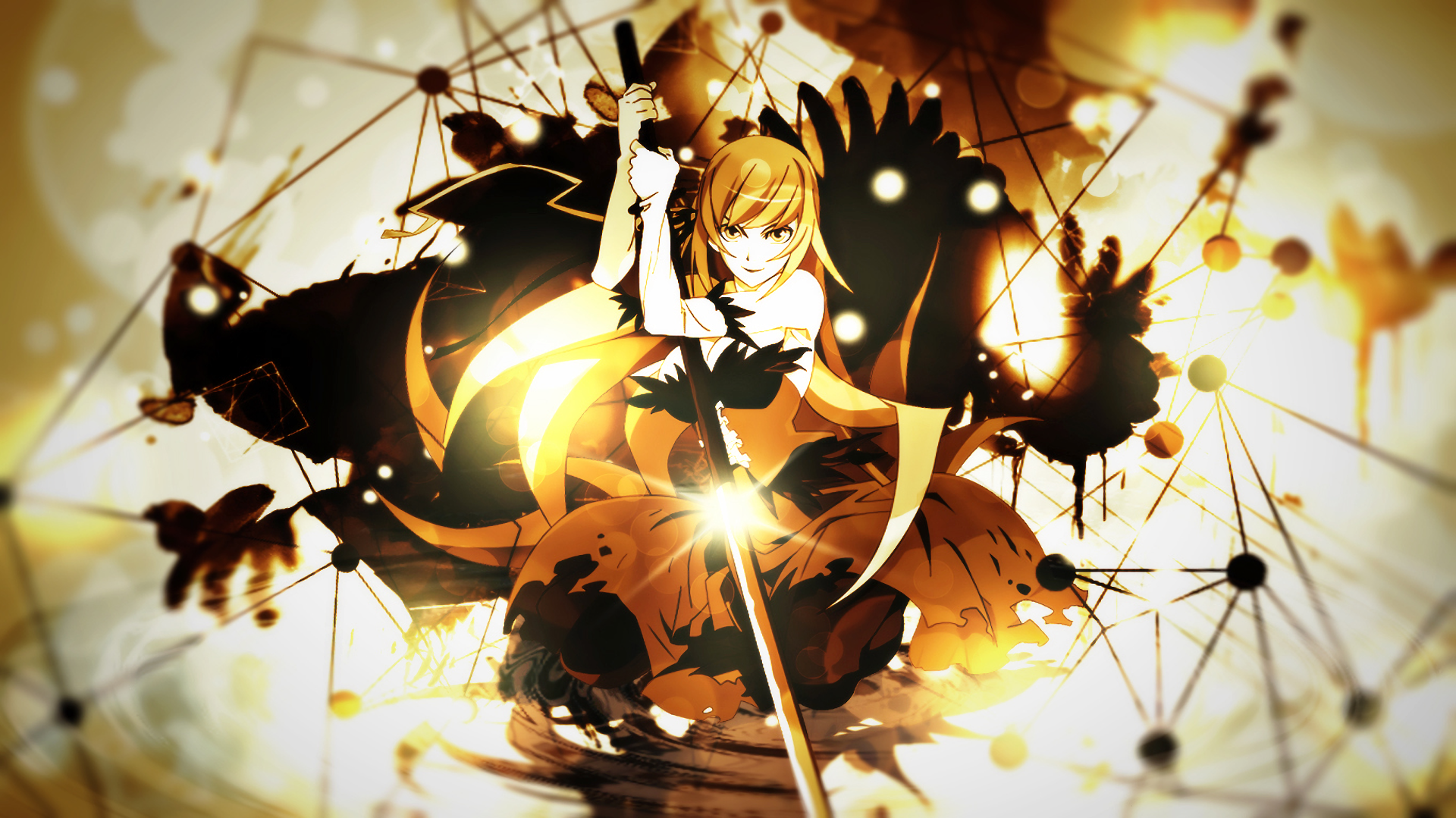 Vibrant Kiss-shot Acerola-orion HD Wallpaper from Monogatari Series