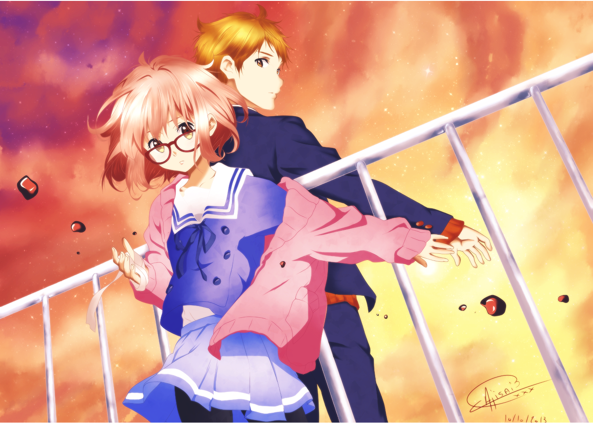 Download Akihito Kanbara Mirai Kuriyama Anime Beyond The Boundary HD ...