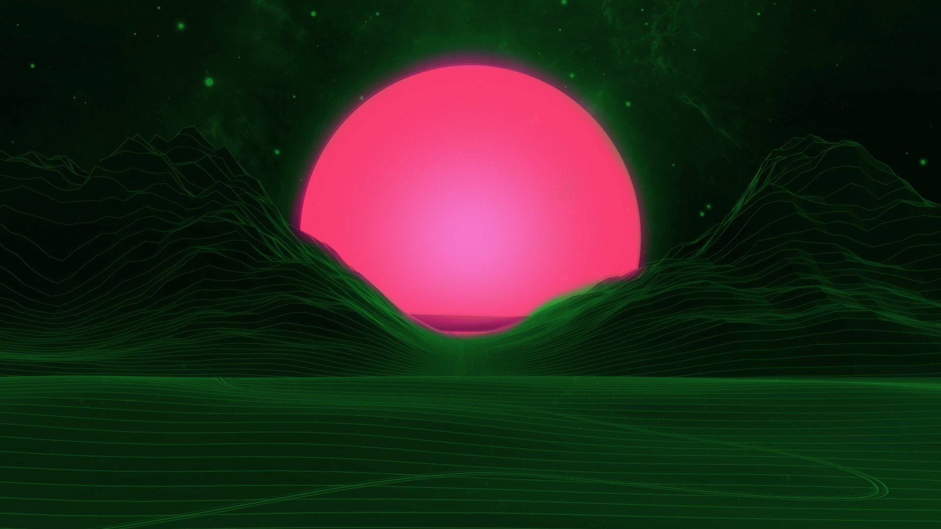 Rising Pink Planet HD Wallpaper | Background Image | 1920x1080 | ID ...